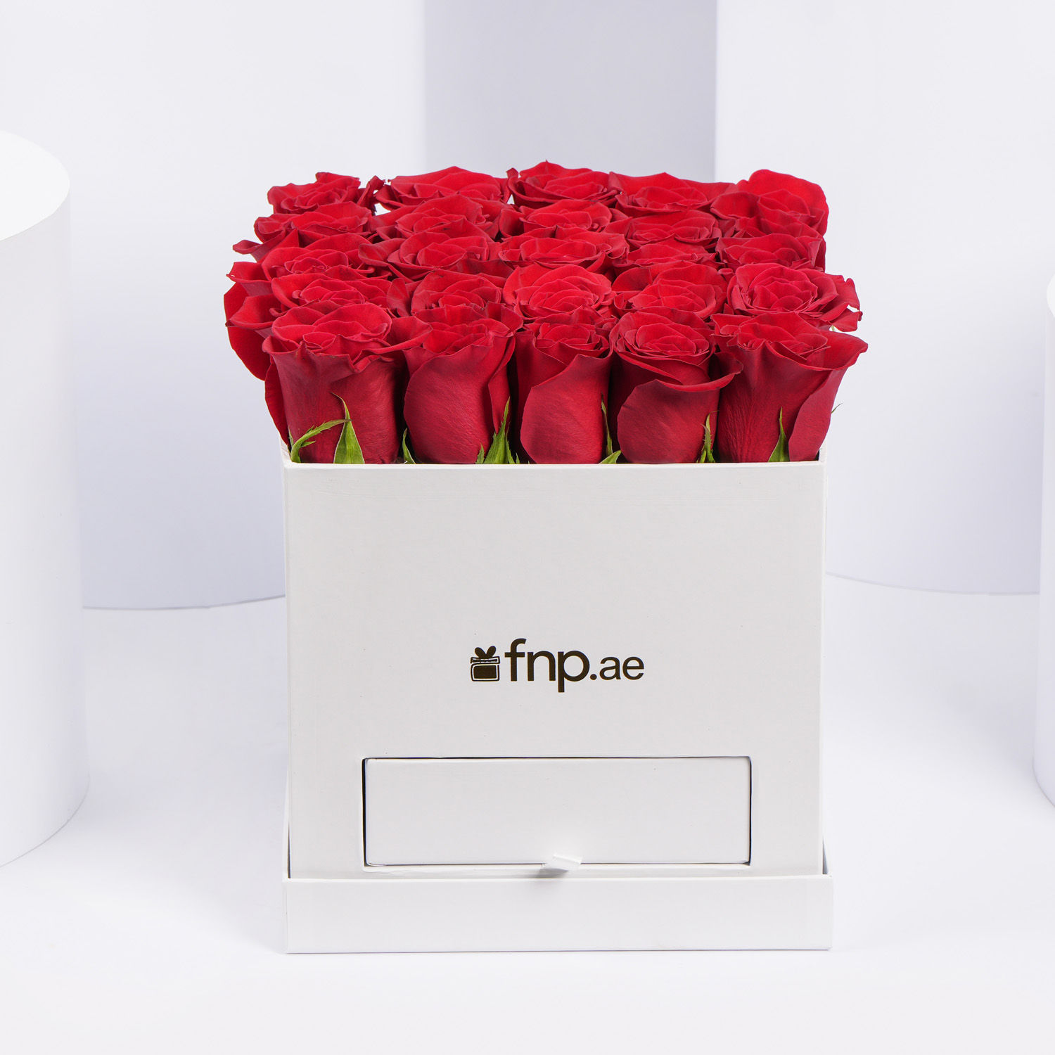 Online Classic Red Roses Arrangement In White Box Gift Delivery in UAE ...