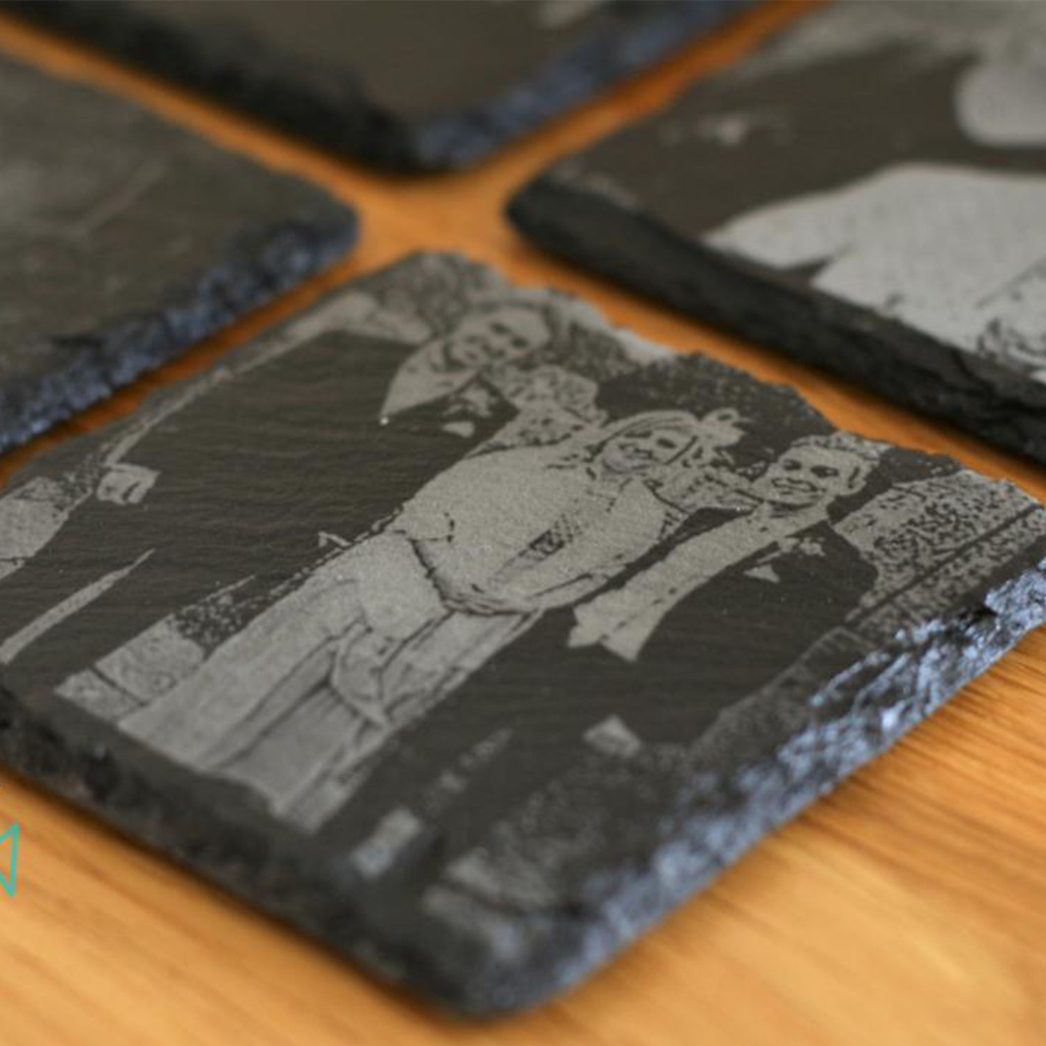 Order Engraved Photo Slate Coaster 4 Pieces Online | Same-Day Delivery ...