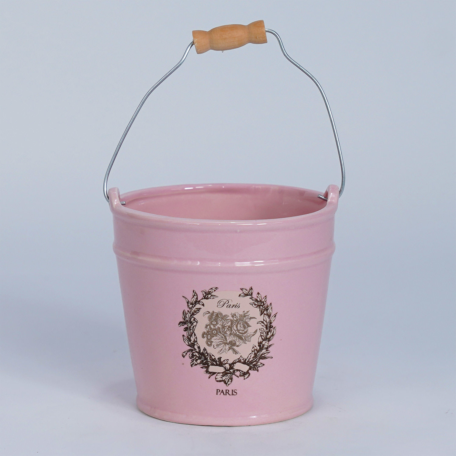 Order Pink Ceramic Bucket Planter Online | Same-Day Delivery UAE - Fnp.ae