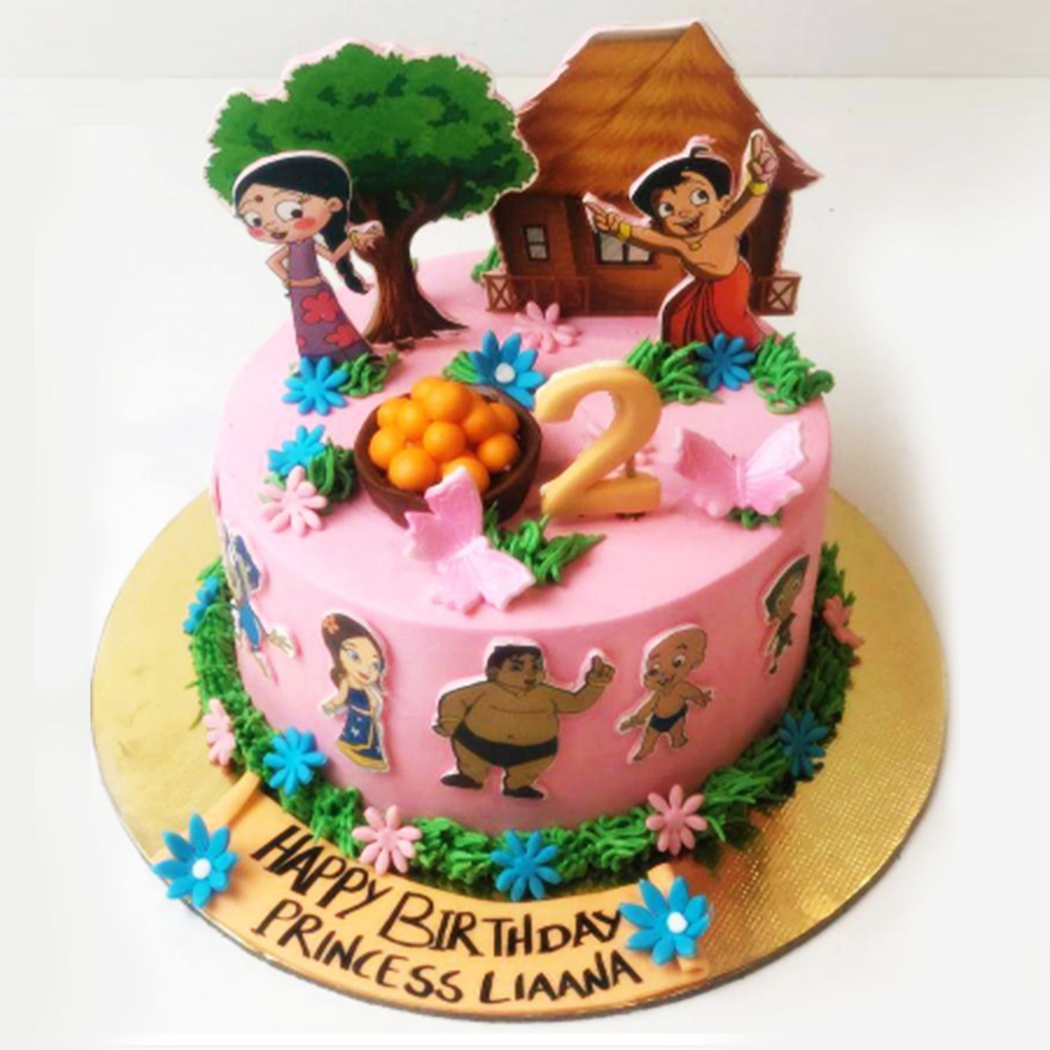 Order Chota Bheem Designer Vanilla Cake Online | Same-Day Delivery UAE ...