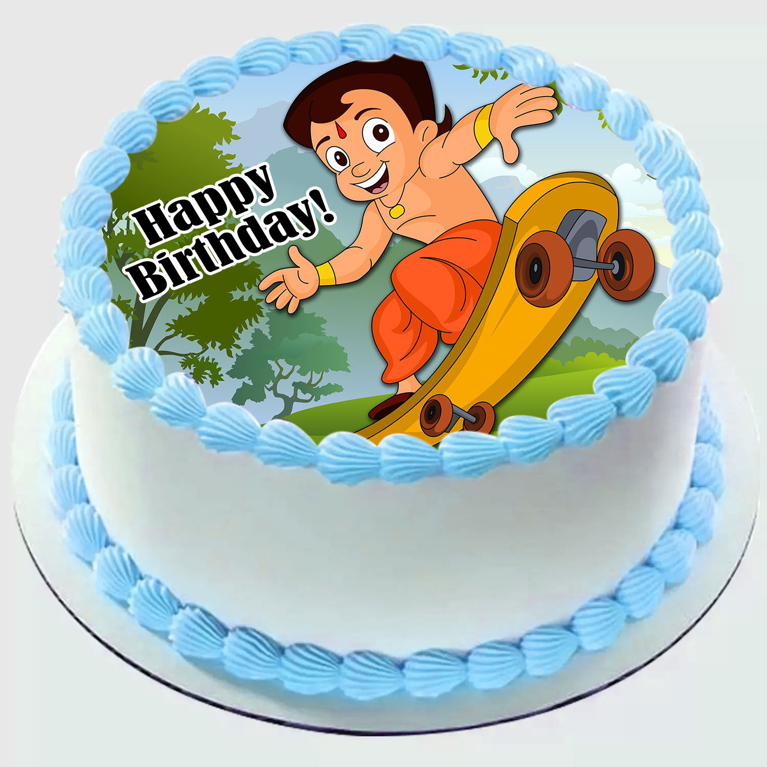 Order Chota Bheem Fondant Cake Half Kg Online | Same-Day Delivery UAE ...