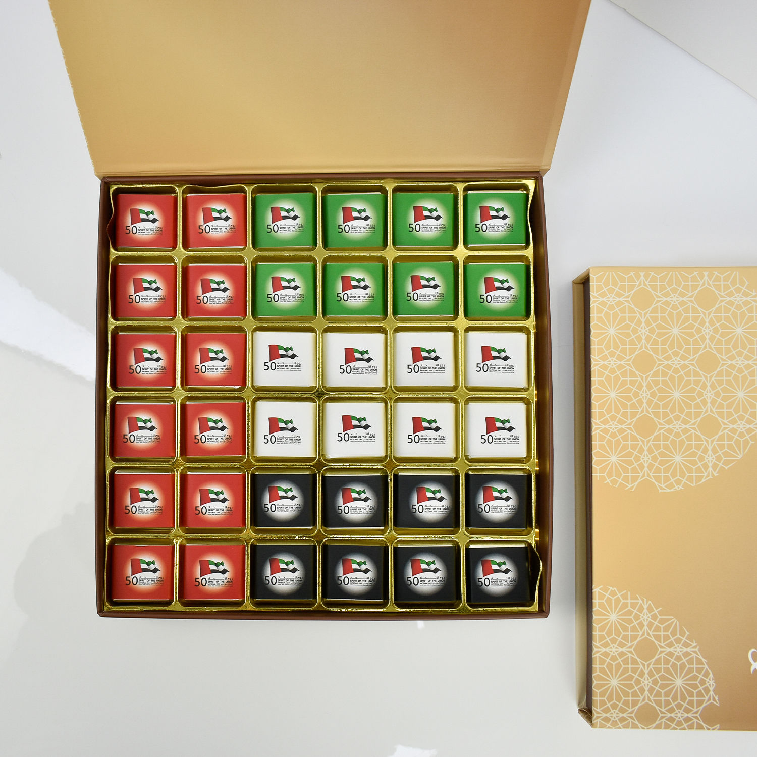 Online 50th Year of Union Chocolate Box Gift Delivery in UAE - FNP