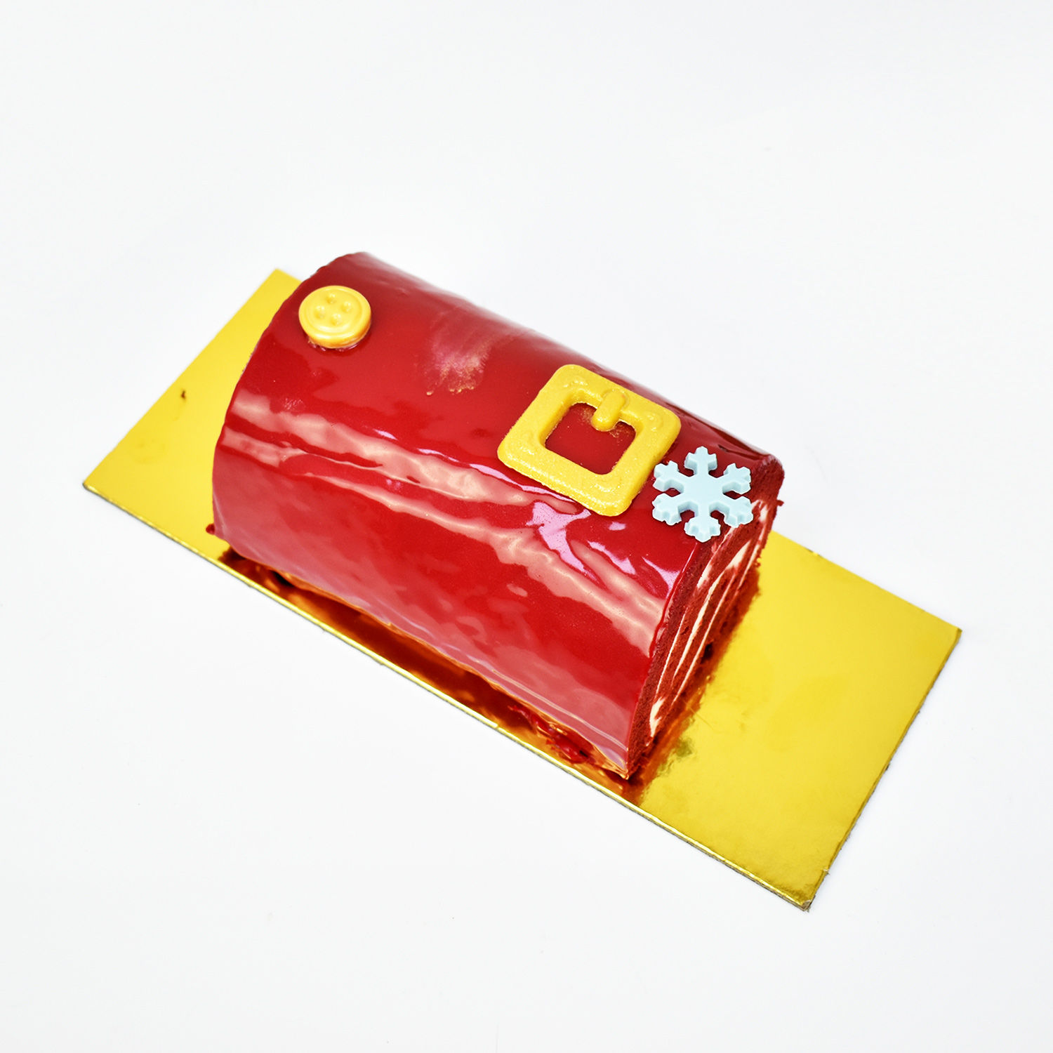 Online 4 Portion Red Velvet Log Cake Gift Delivery in UAE - FNP