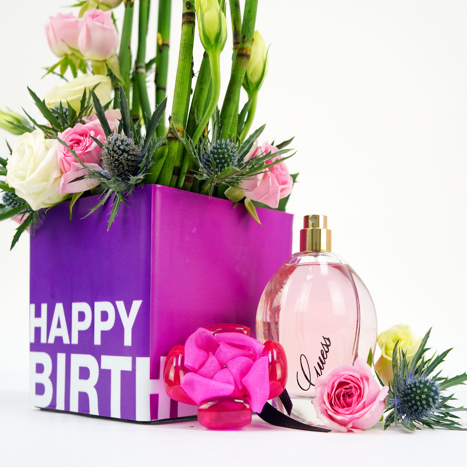 Order Birthday Wishes Flowers n Perfume Online | Same-Day Delivery UAE ...