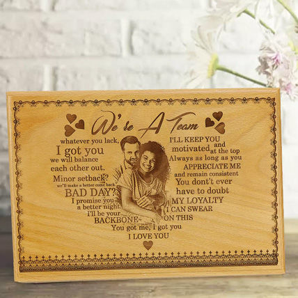 Order We Are A Team Personalized Photo Plaque Online | Same-Day ...