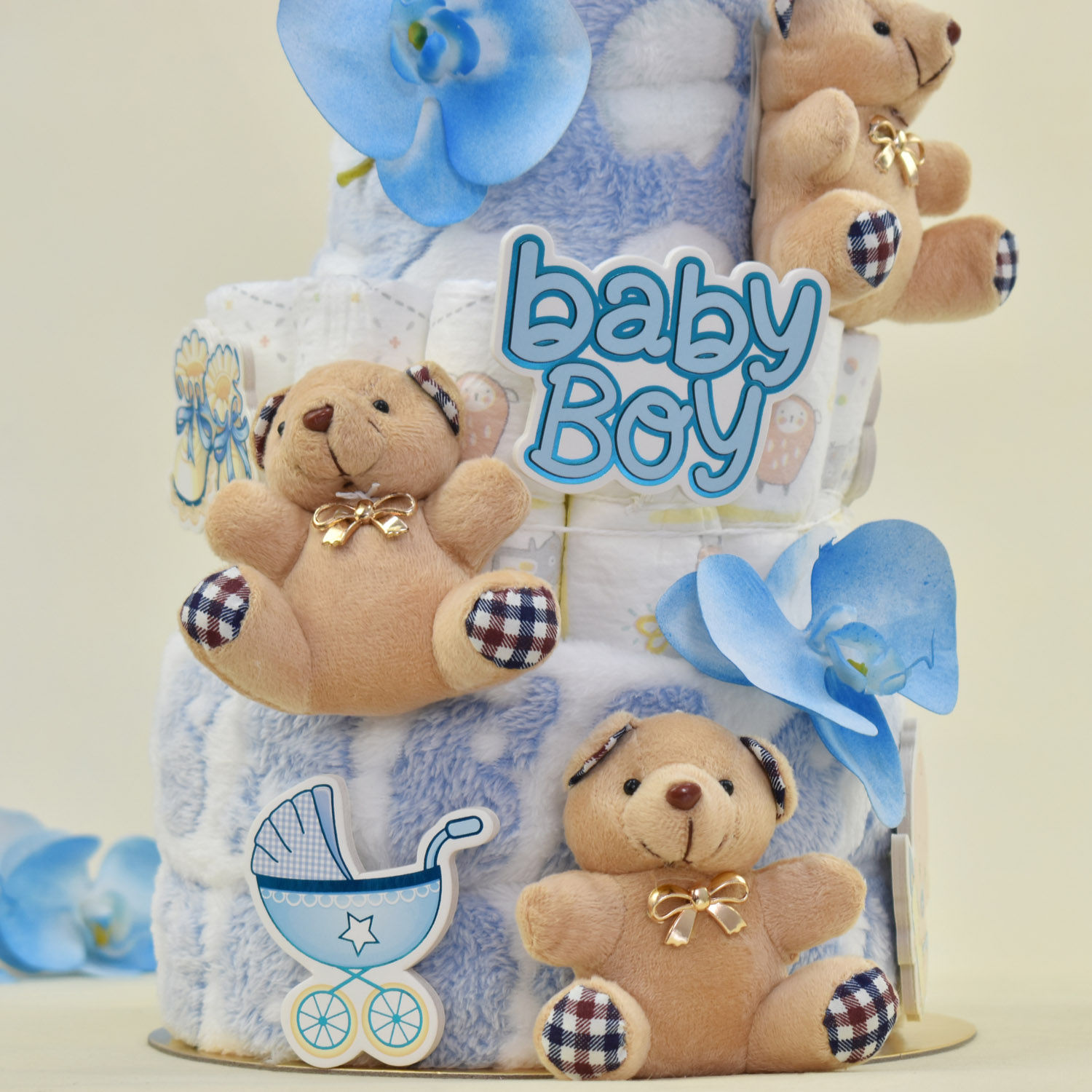 Order Baby Boy Happiness Diaper Bouquet Online | Same-Day Delivery UAE ...