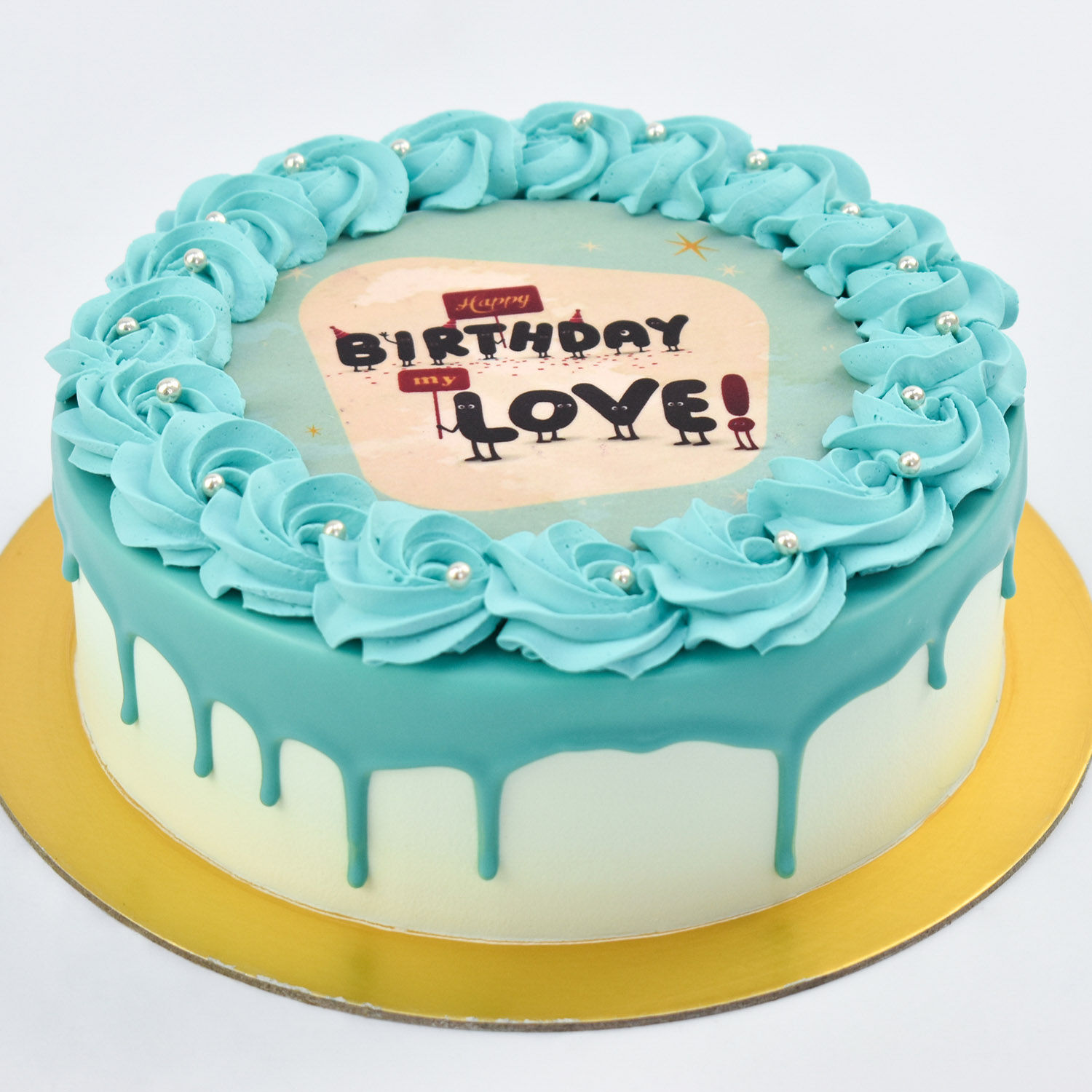 Order Happy Birthday My Love Cake 4 Portion Online | Same-Day Delivery ...