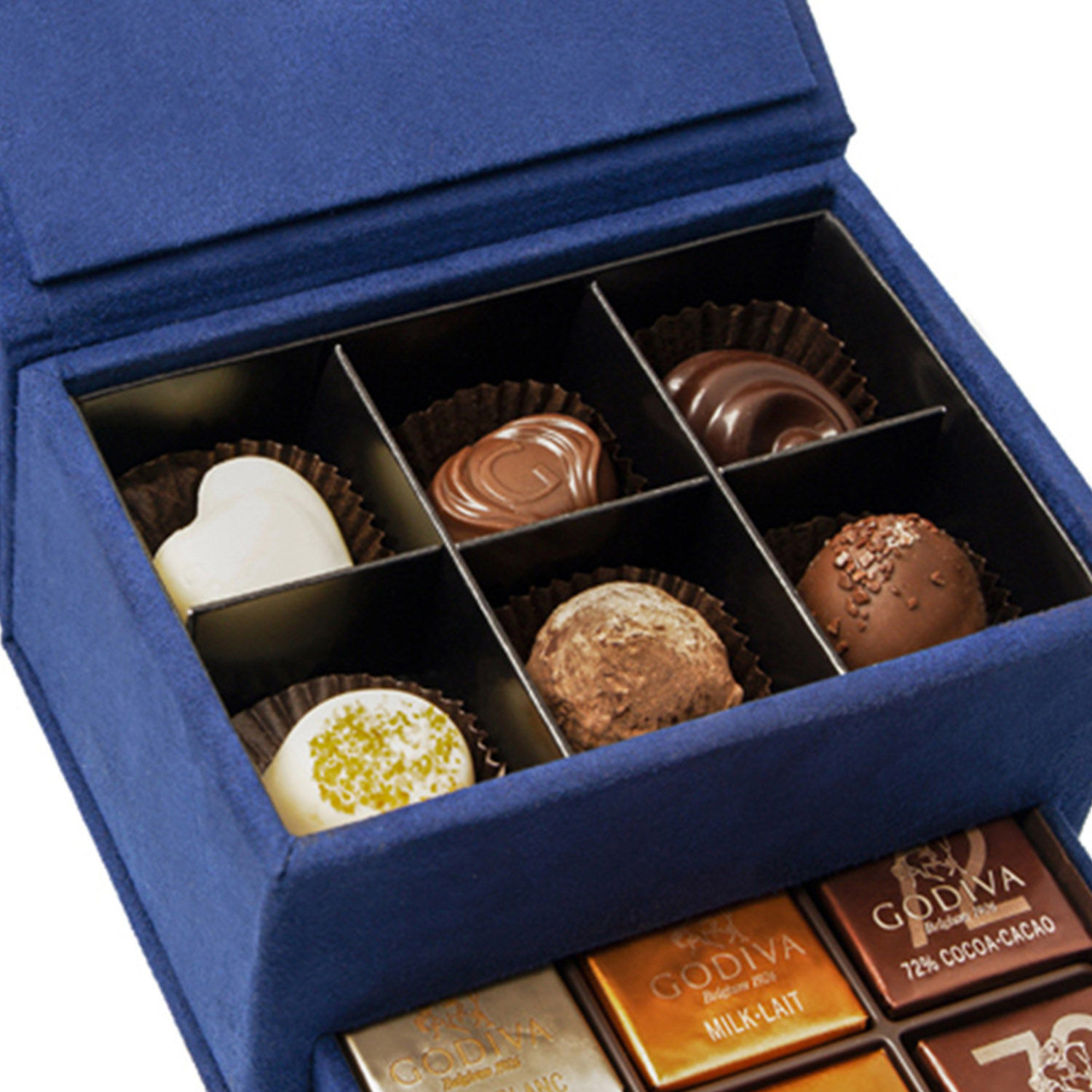 Order Godiva Royal Gift Box Mini Navy Blue Online | Same-Day Delivery ...