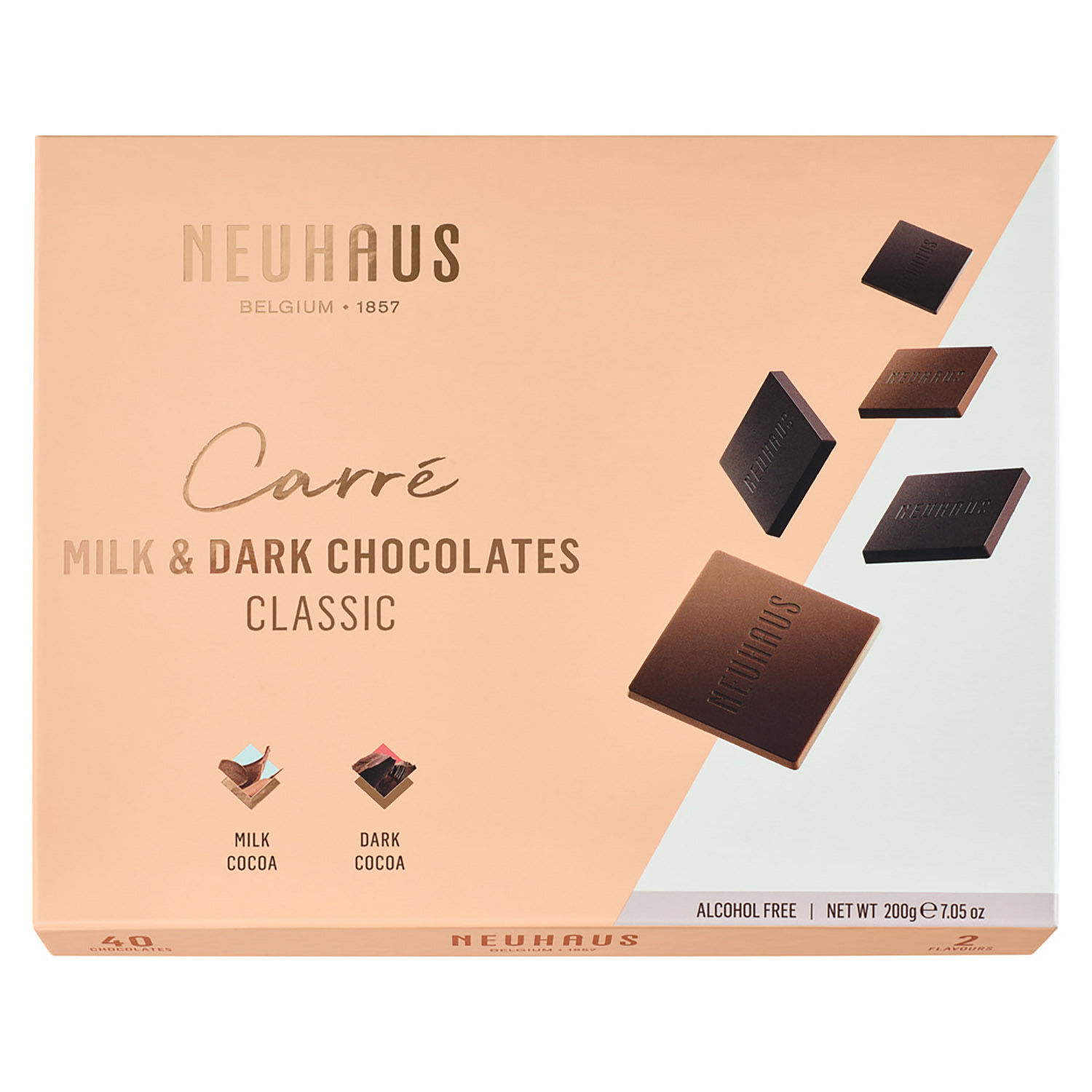 Order Neuhaus Carre Classic Milk & Dark Chocolates Online | Same-Day ...