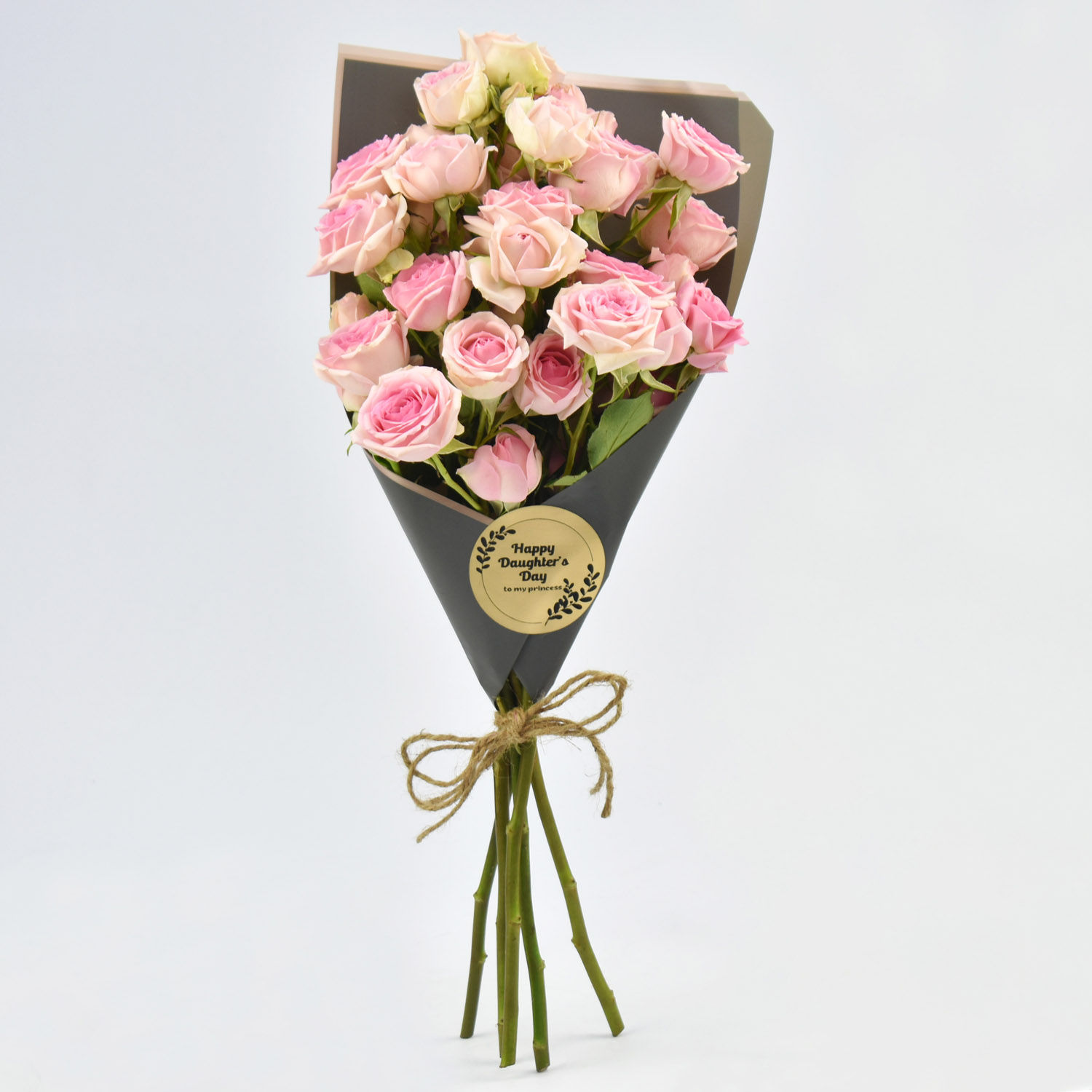 Online Pink Rouse Bouquet for Daugthers Day Gift Delivery in UAE - FNP