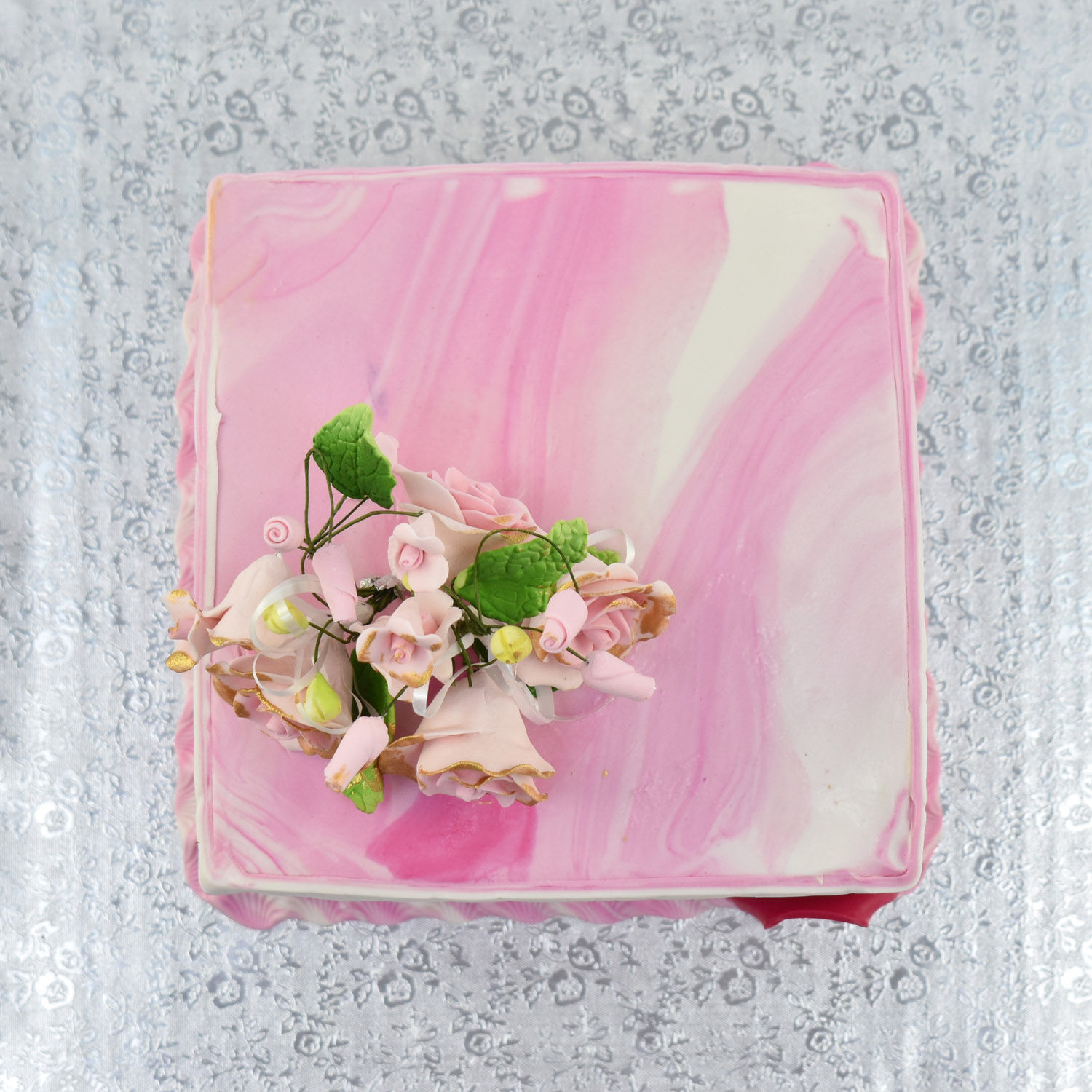 Order Pink Ribbon Designer Cake Online | Same-Day Delivery UAE - Fnp.ae