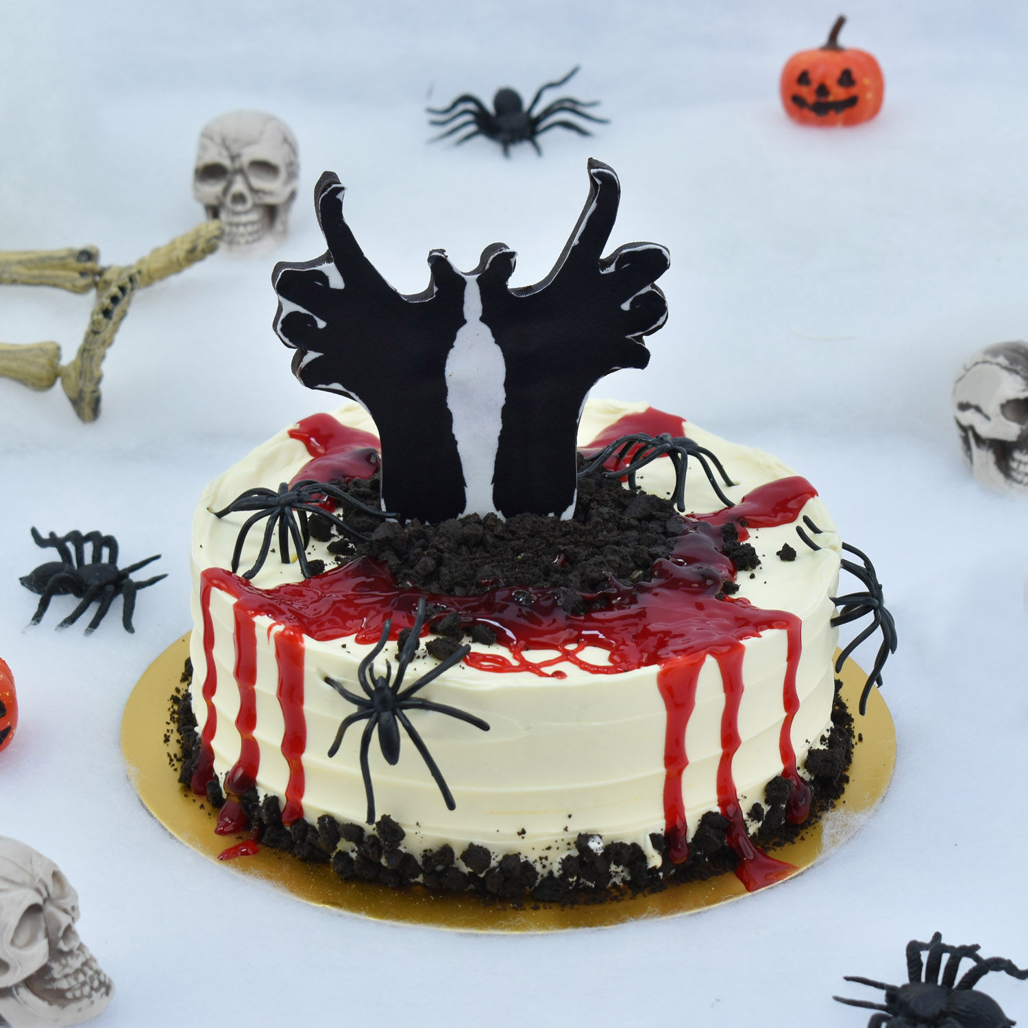 Order Evil Halloween Cake Half Kg Online | Same-Day Delivery UAE - Fnp.ae