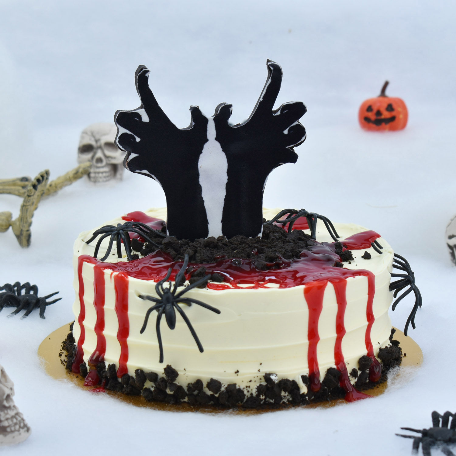 Order Evil Halloween Cake Half Kg Online | Same-Day Delivery UAE - Fnp.ae