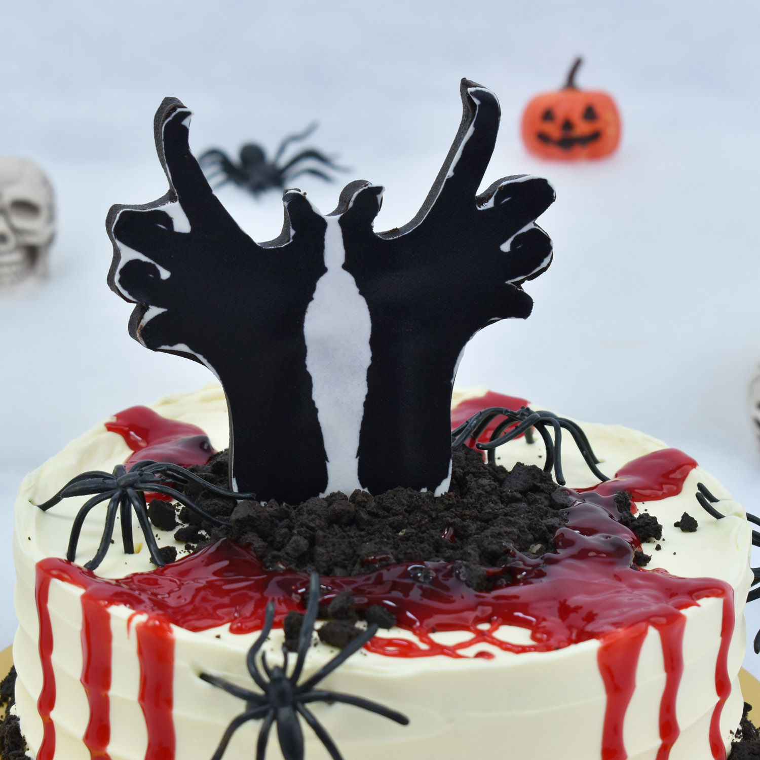 Order Evil Halloween Cake Half Kg Online | Same-Day Delivery UAE - Fnp.ae