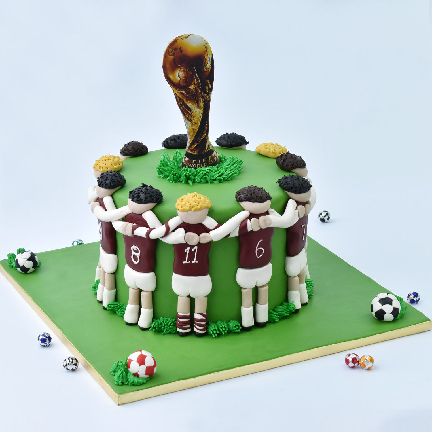Order Football Team Designer Red Velvet Cake Online | Same-Day Delivery ...