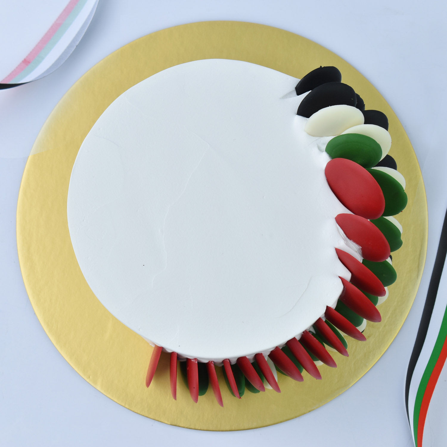 Order UAE Flag Color Delicious Cake Online | Same-Day Delivery UAE - Fnp.ae