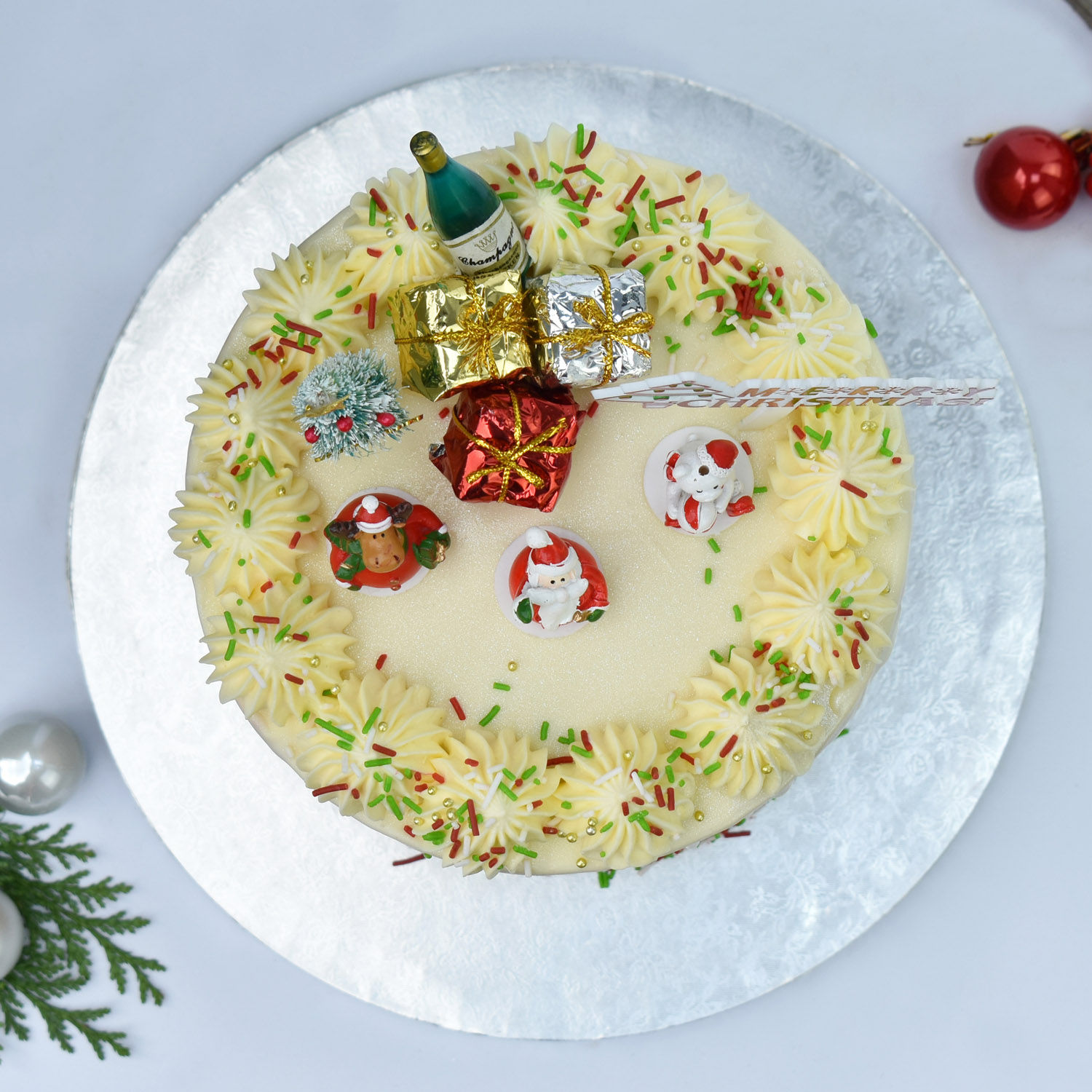 Order Merry Christmas Red Velvet Premium Cake Online | Same-Day ...