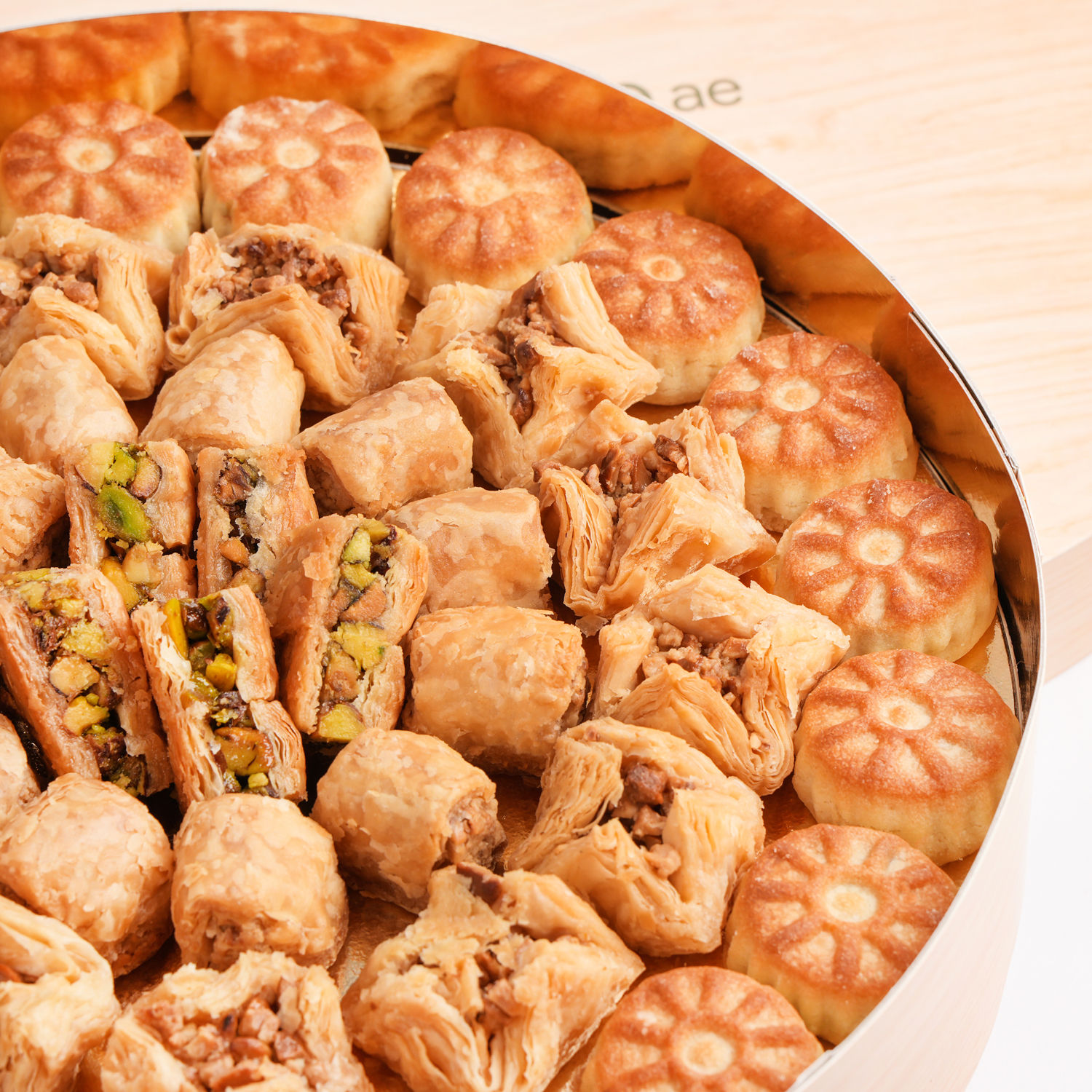 Online Baklava and Mamoul Indulgence Box Gift Delivery in UAE - FNP