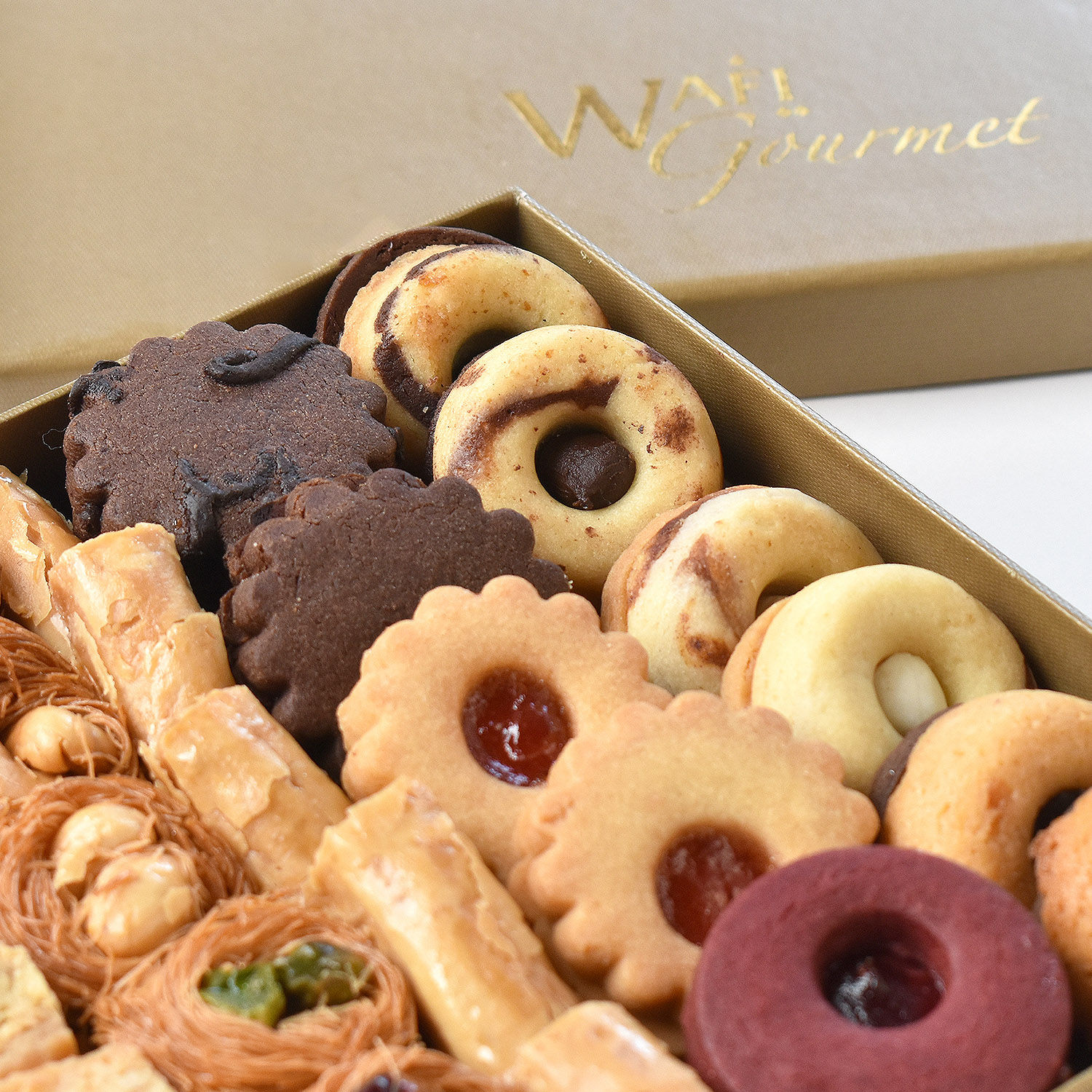Order Petit Four and Asoorted Baklava Box Small By Wafi Online | Same ...