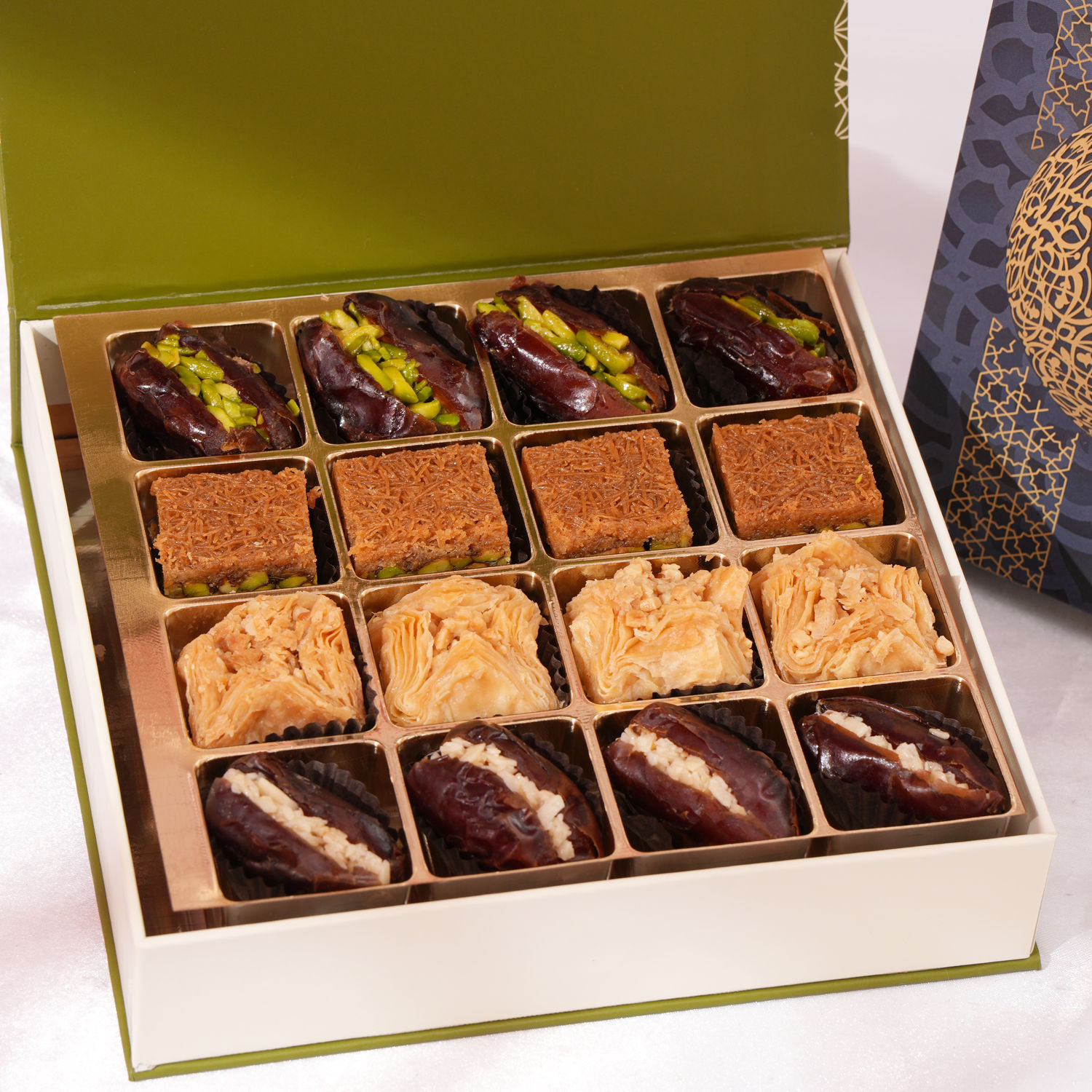Online Filled Dates and Baklava Small Box Gift Delivery in UAE - FNP