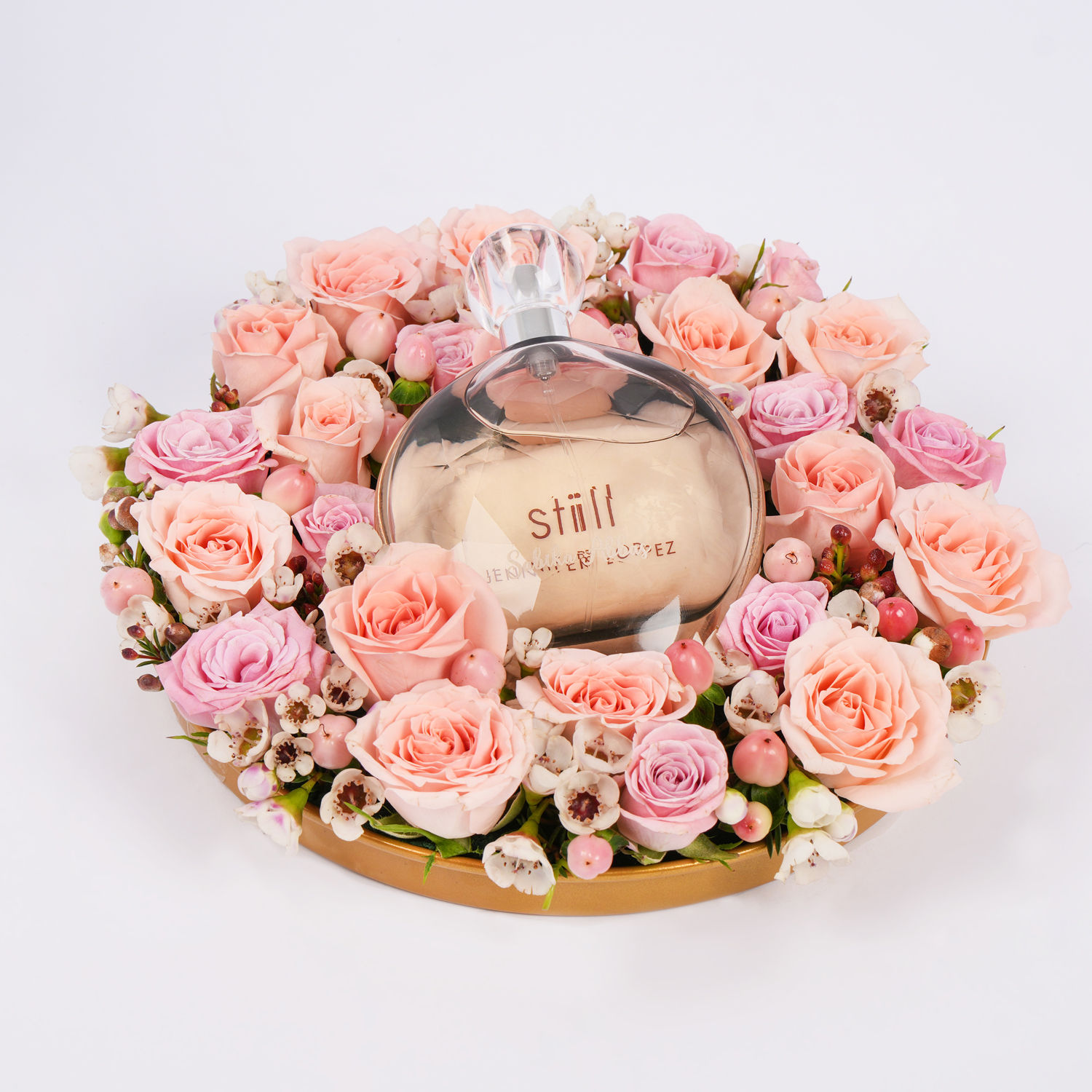 Online Peachy Pink Perfume Hamper Gift Delivery in UAE - FNP