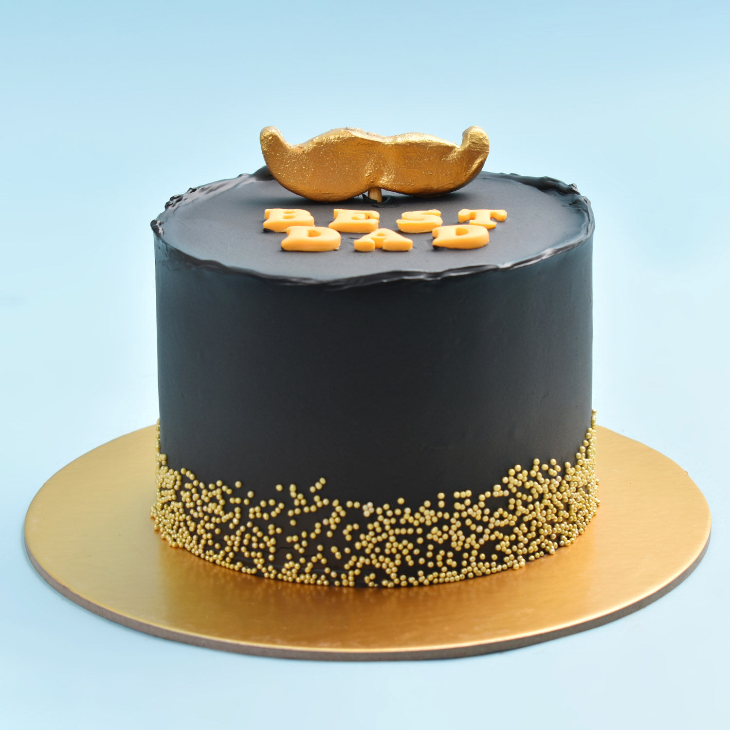 Order Best DAD Black and Golden Cake Online | Same-Day Delivery UAE ...