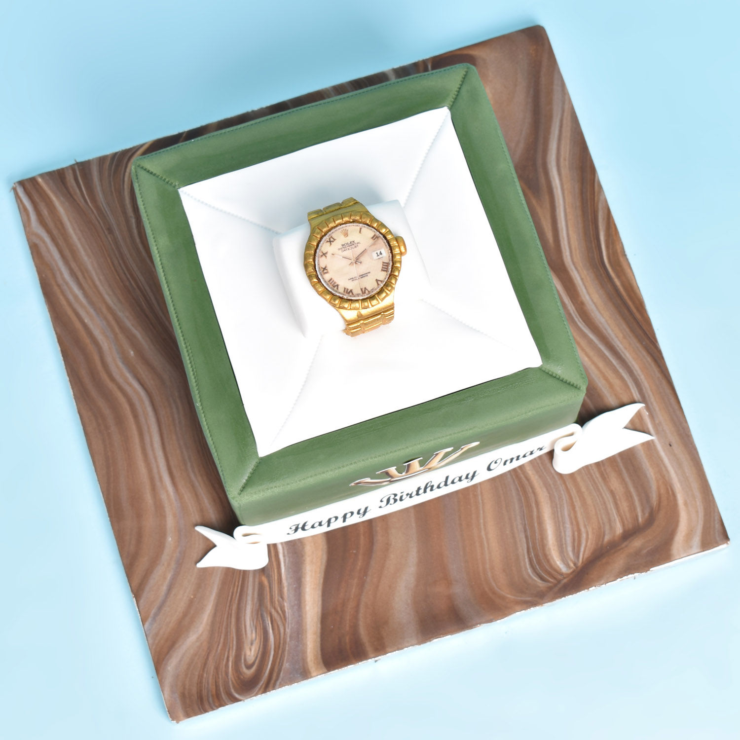 Order 3D Rolex Watch Cake Chocolate Online | Same-Day Delivery UAE - Fnp.ae