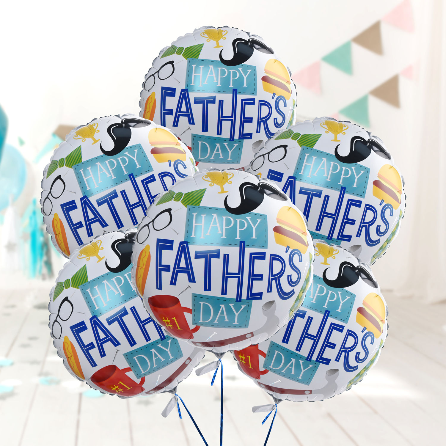 Order Fathers Day Balloon Bunch Online | Same-Day Delivery UAE - Fnp.ae