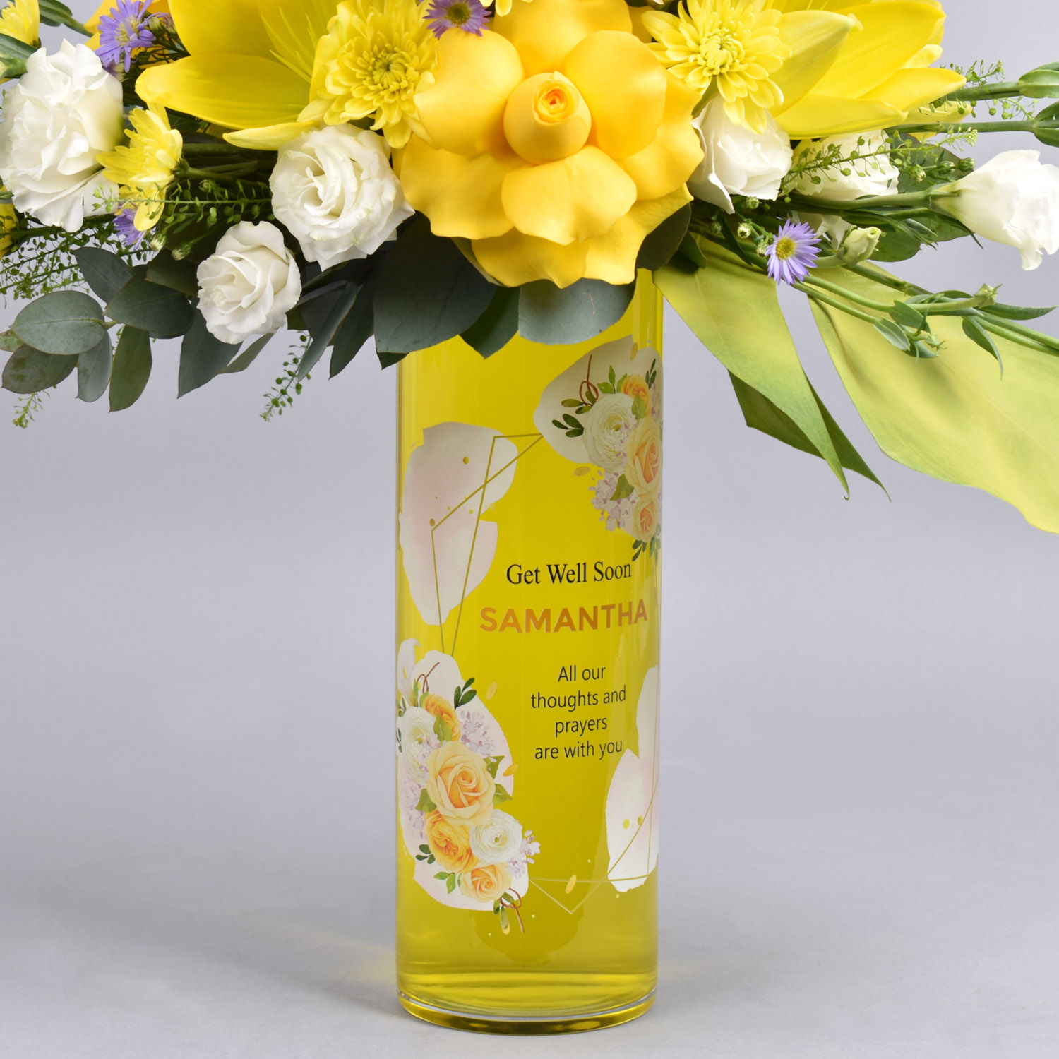 Order Personalised Name Get Well Soon Flowers Online | Same-Day ...