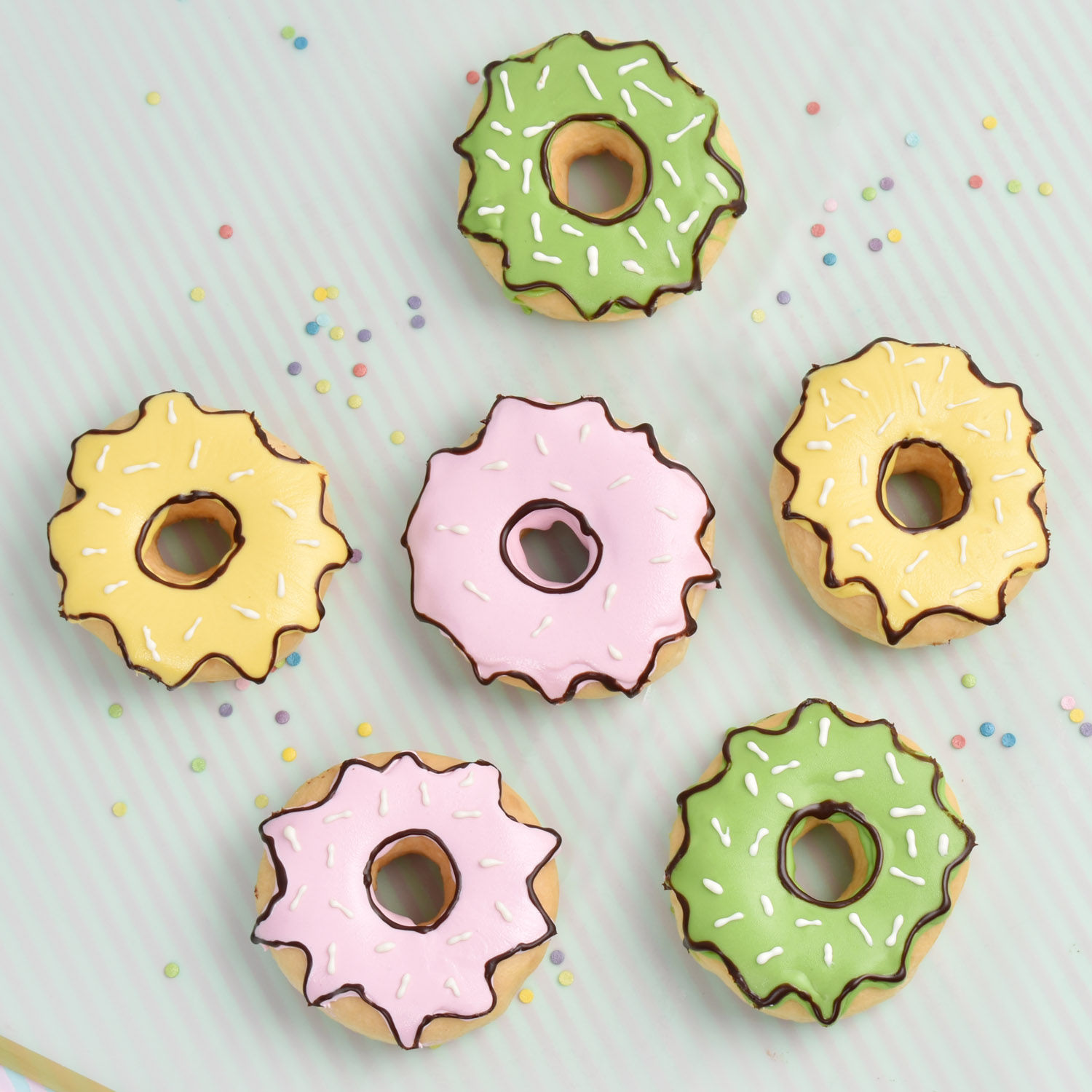 Online 2D Shaped Design Donuts Gift Delivery in UAE - FNP