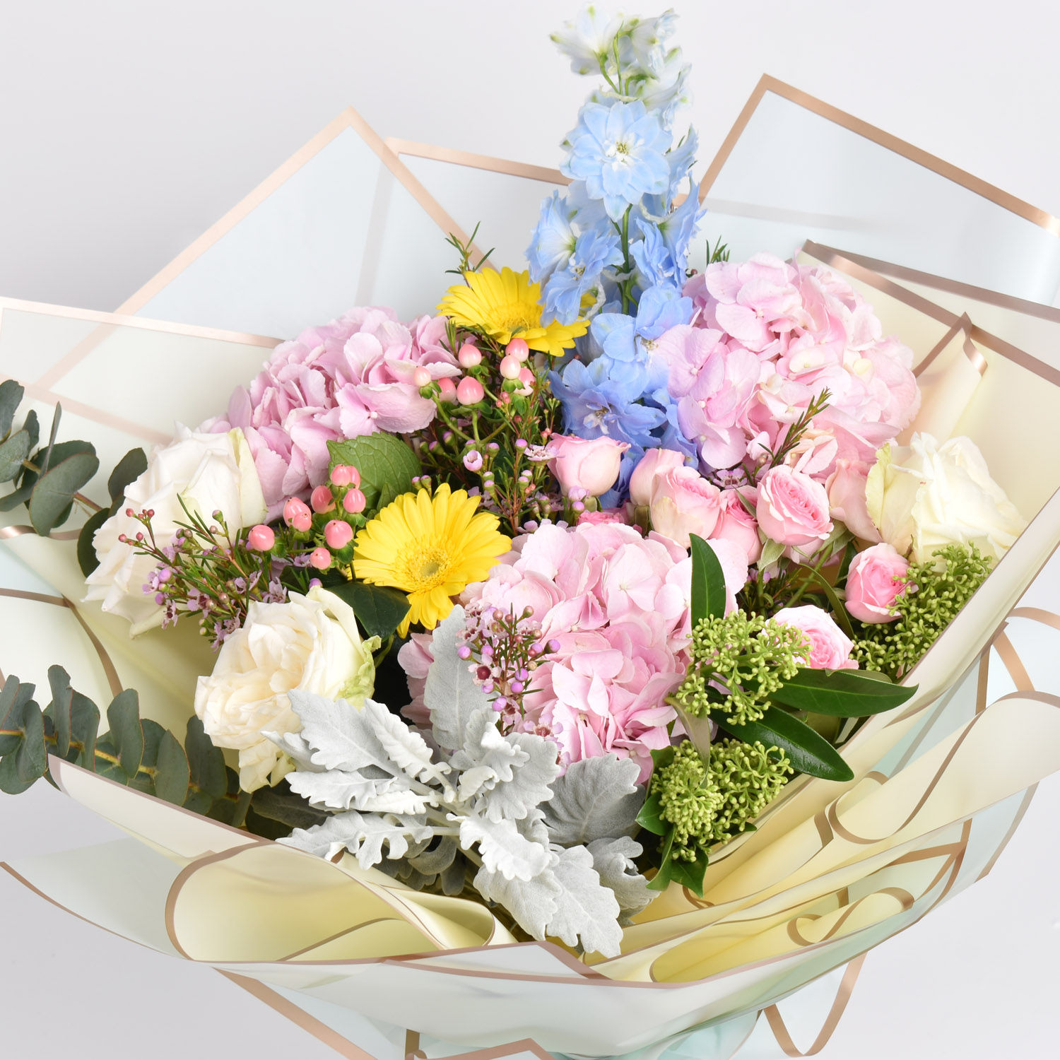Order Birthday Happiness Flowers Bouquet Online | Same-Day Delivery UAE ...