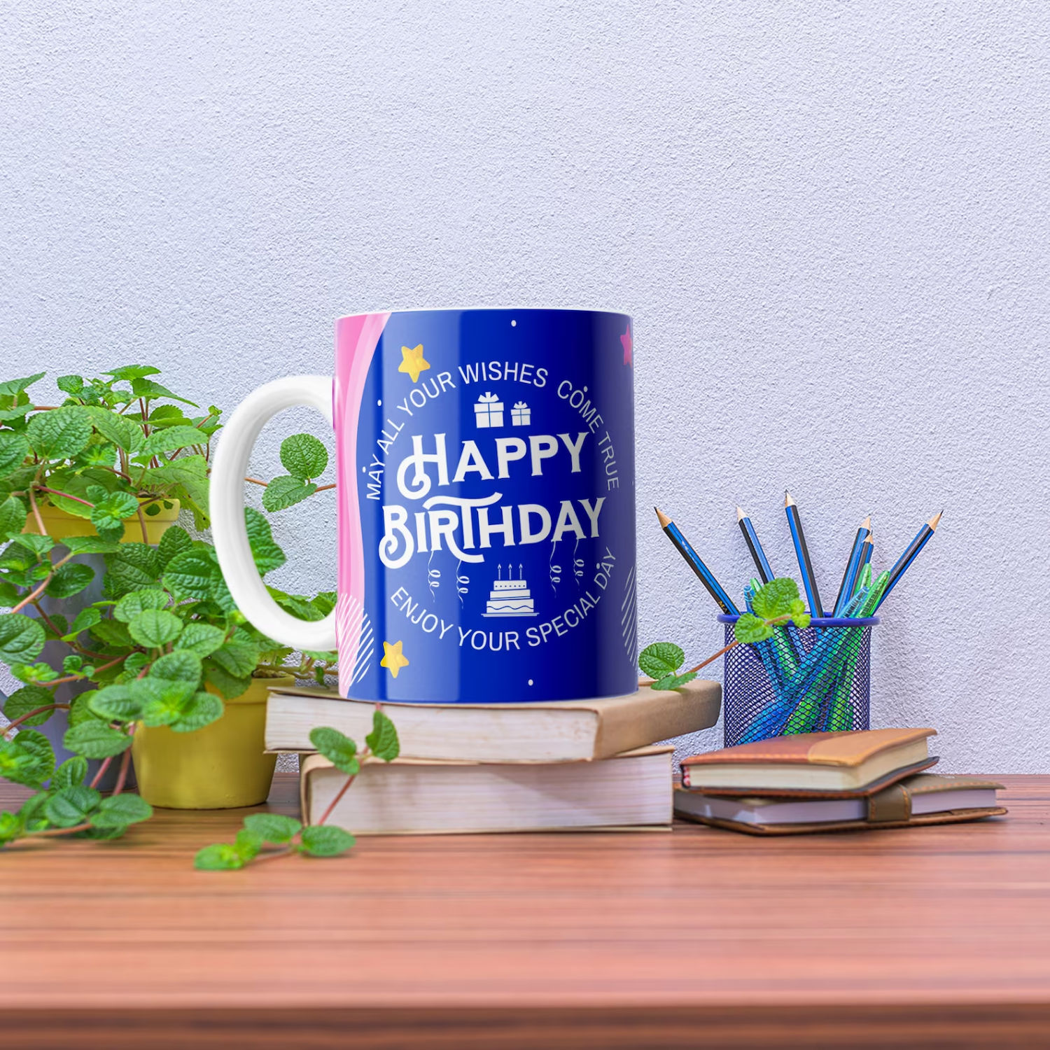 Order Deep Blue Personalized Mug Online | Same-Day Delivery UAE - Fnp.ae