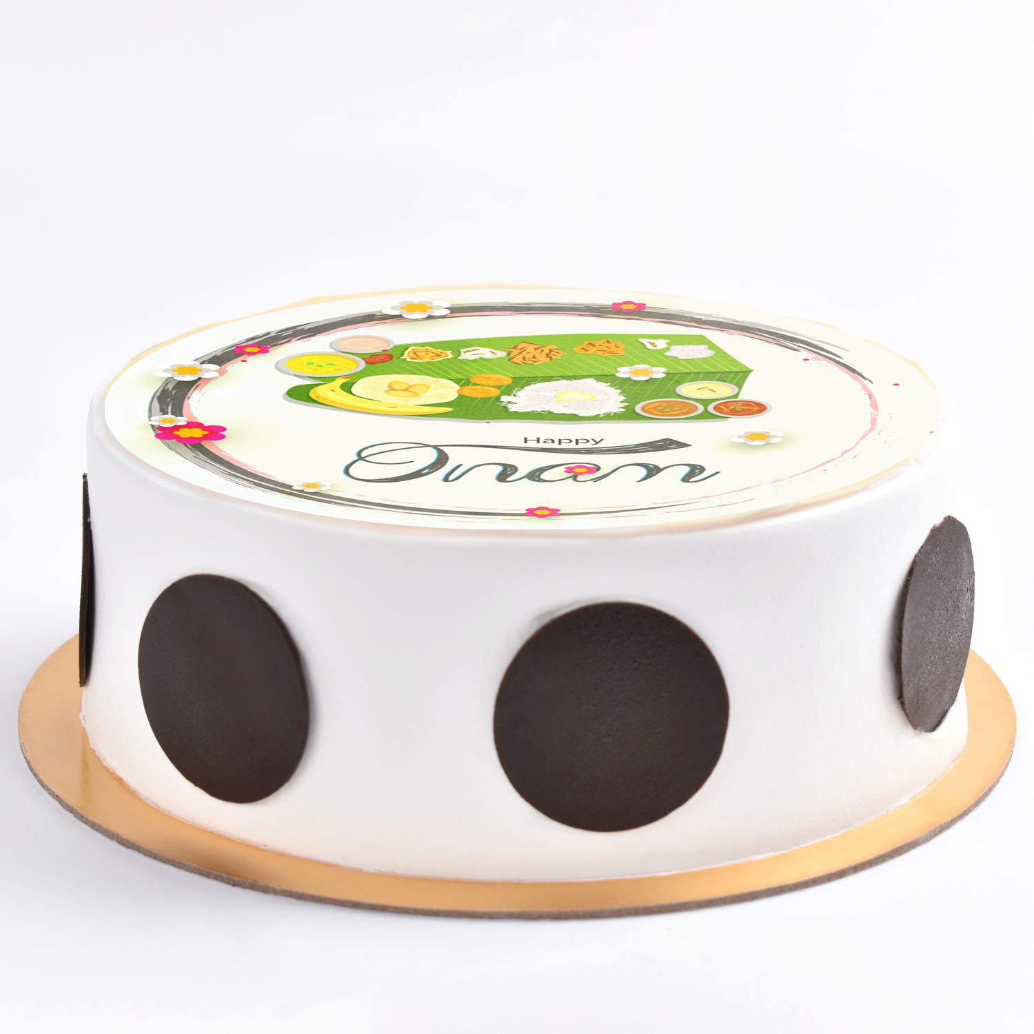 Online Onam Sadya Chocolate Cake 8 Portion Gift Delivery in UAE - FNP
