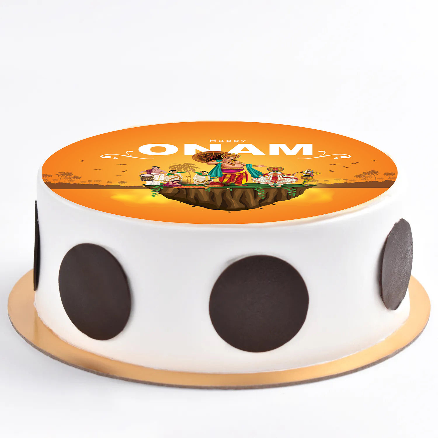 Online Onam Special Chocolate Cake 4 Portion Gift Delivery in UAE - FNP