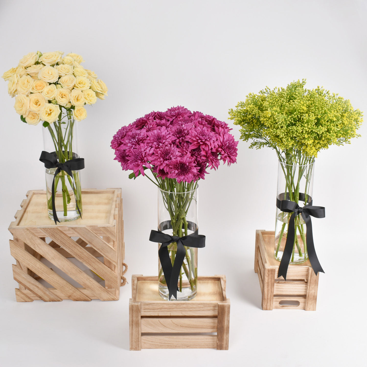 Order Beautiful Flowers Set of 3 Online | Same-Day Delivery UAE - Fnp.ae