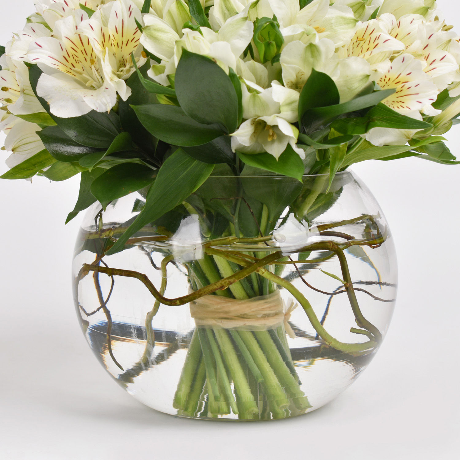 Order White Peruvian lily Arrangement Online | Same-Day Delivery UAE ...
