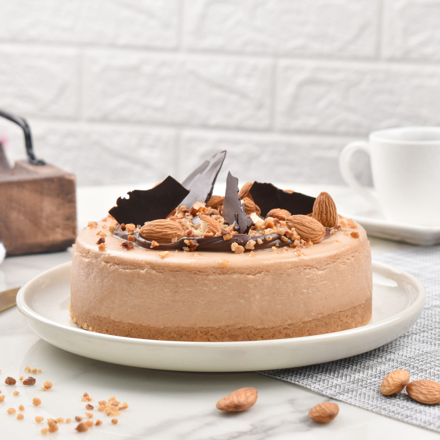 Order Almond Baked Cheese Cake 4 Portions Online | Same-Day Delivery ...