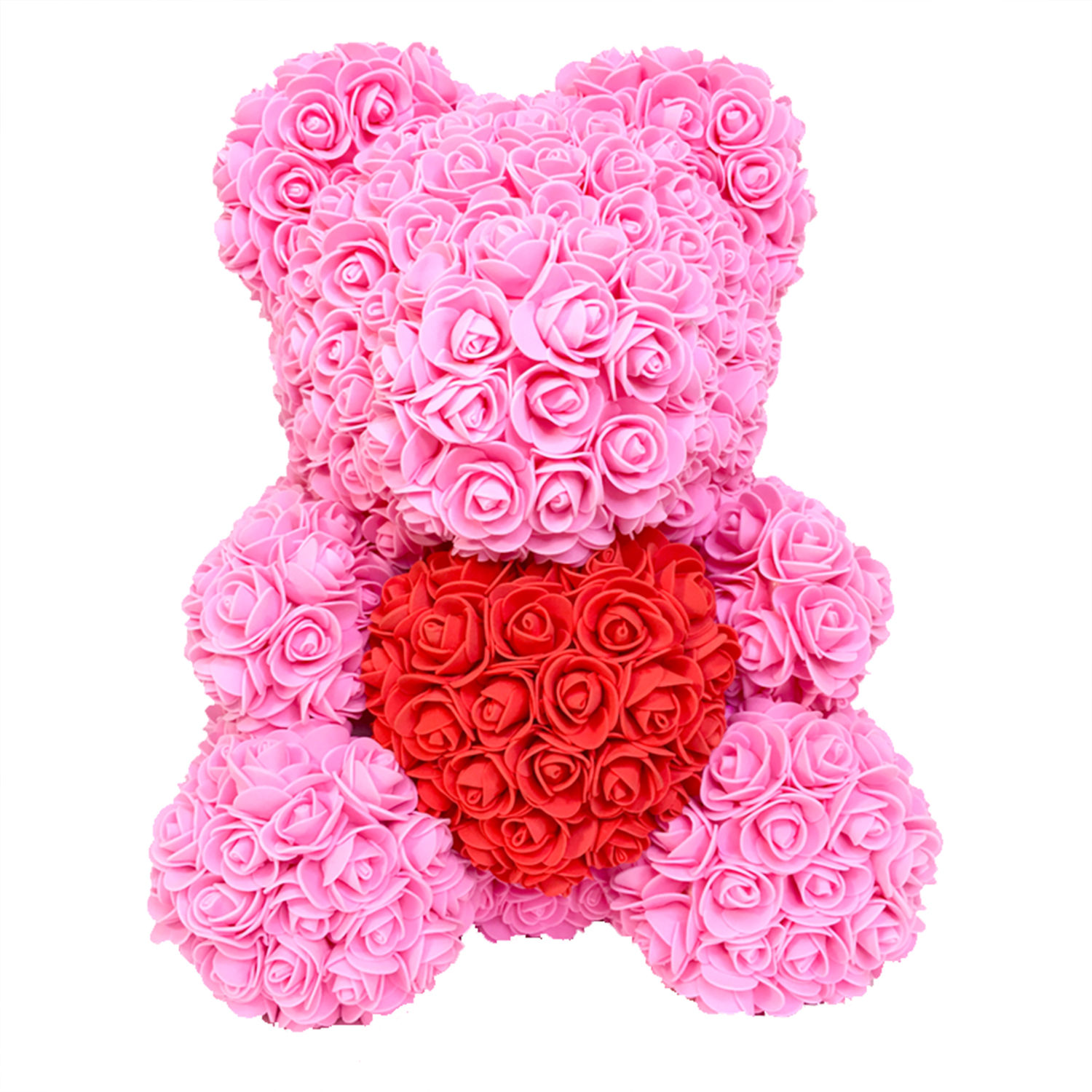 Order Rose Cuddle Artificial Teddy With Red Heart 33Cm Online | Same ...