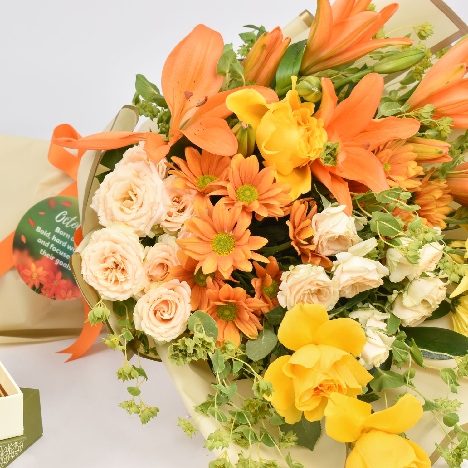 Order Birthday Flower Bouquet and Chocolates Box Online | Same-Day ...