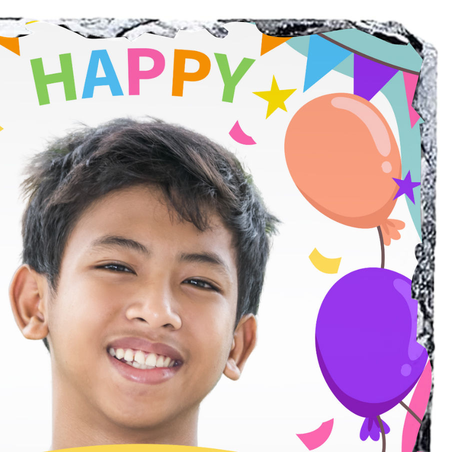 Order Personalised Birthday Party Portrait Frame Online | Same-Day ...