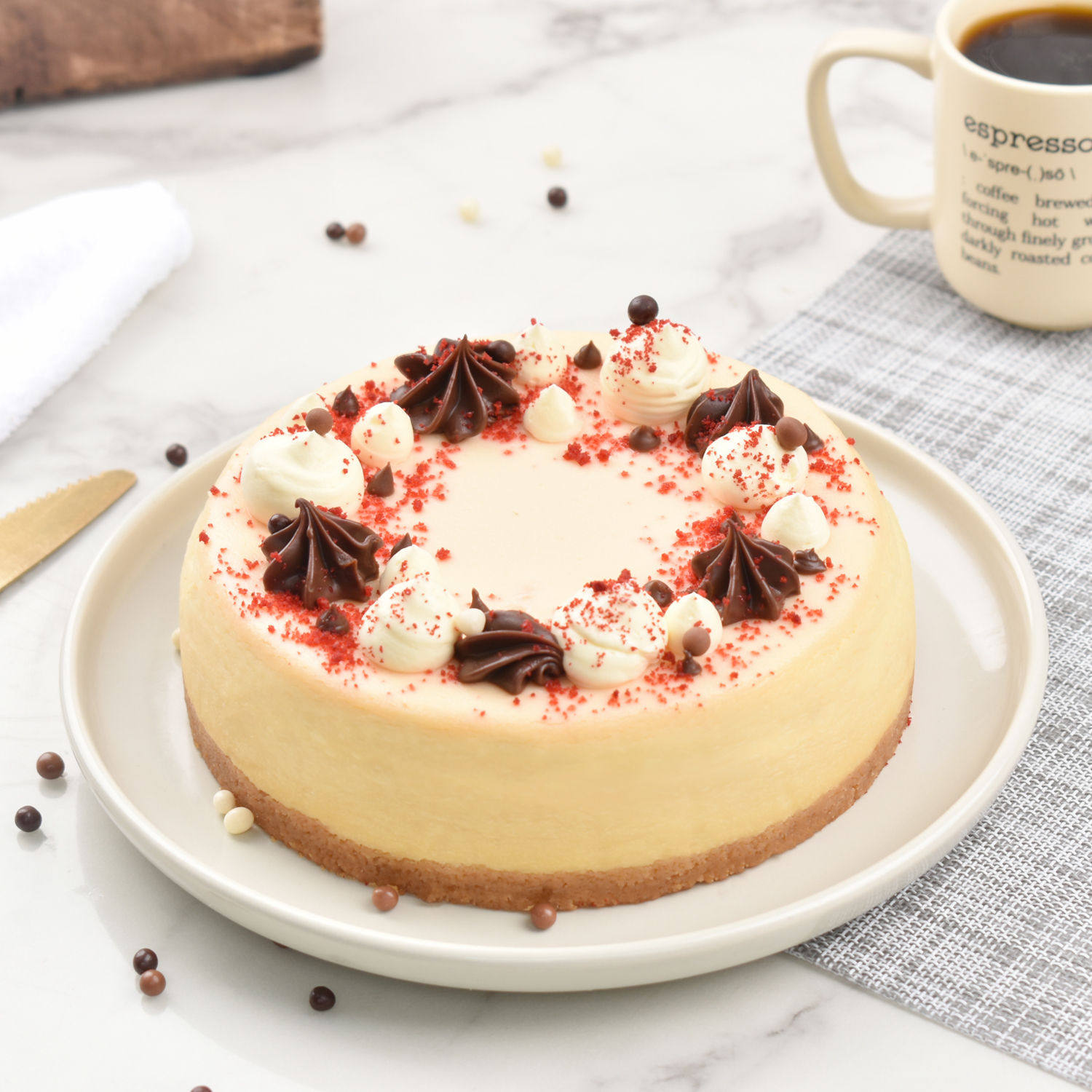 Order Rose Baked Cheese Cake 8 Portion Online | Same-Day Delivery UAE ...