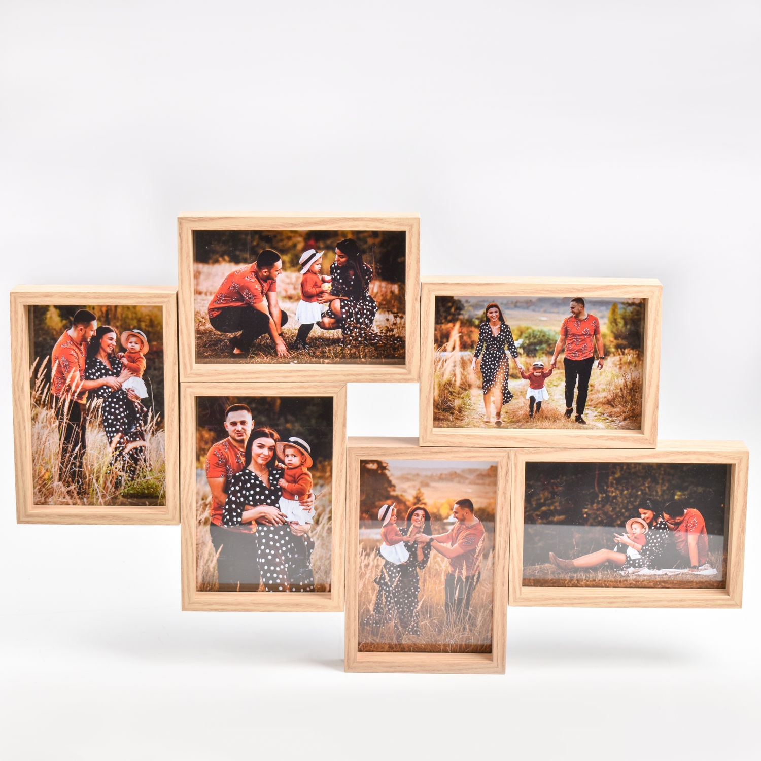Order 6 Photo Collage Wooden Frame Online | Same-Day Delivery UAE - Fnp.ae