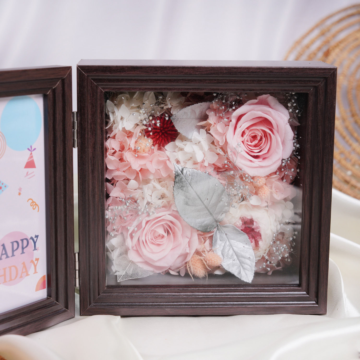 Order Birthday Wishes Preserved Flowers Frame Online | Same-Day ...