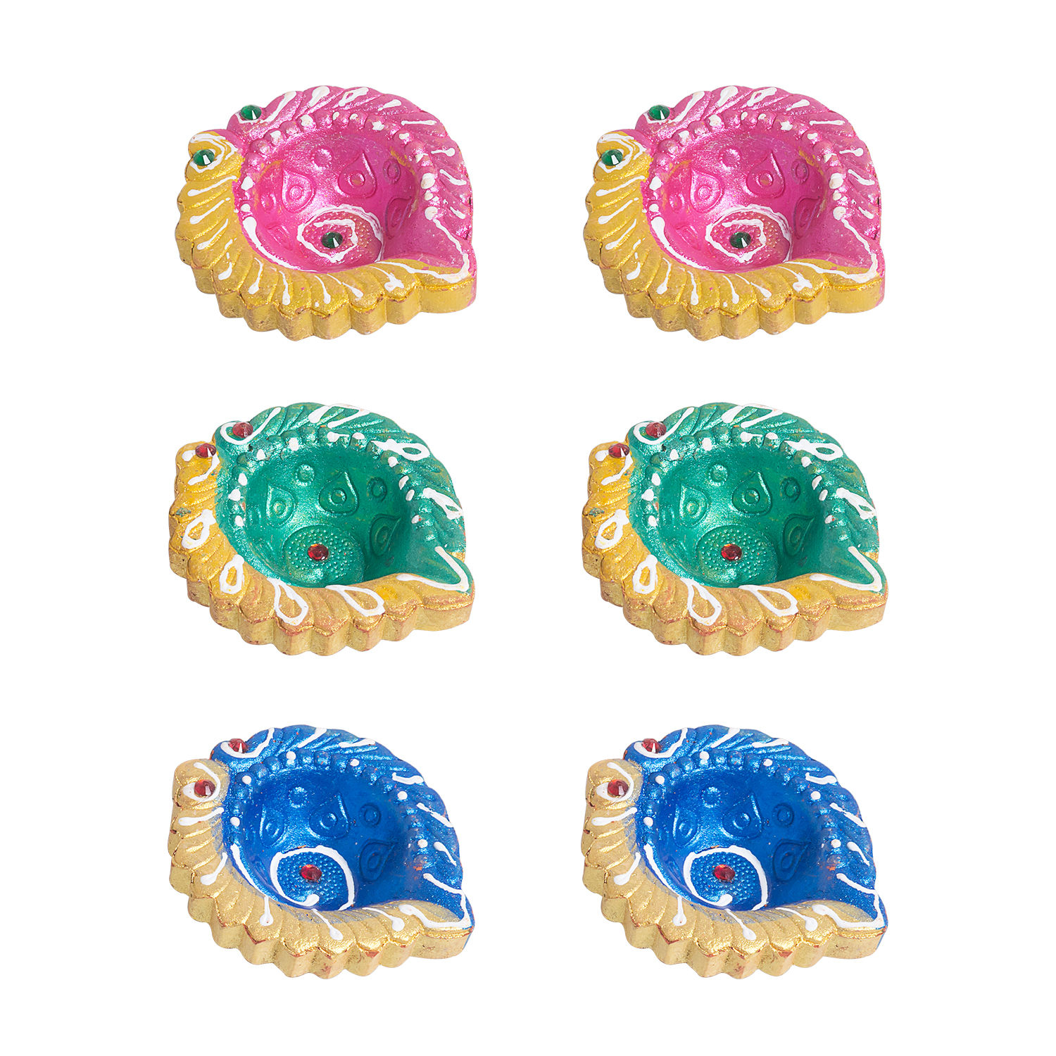 Order Set of 6 Diya Online | Same-Day Delivery UAE - Fnp.ae