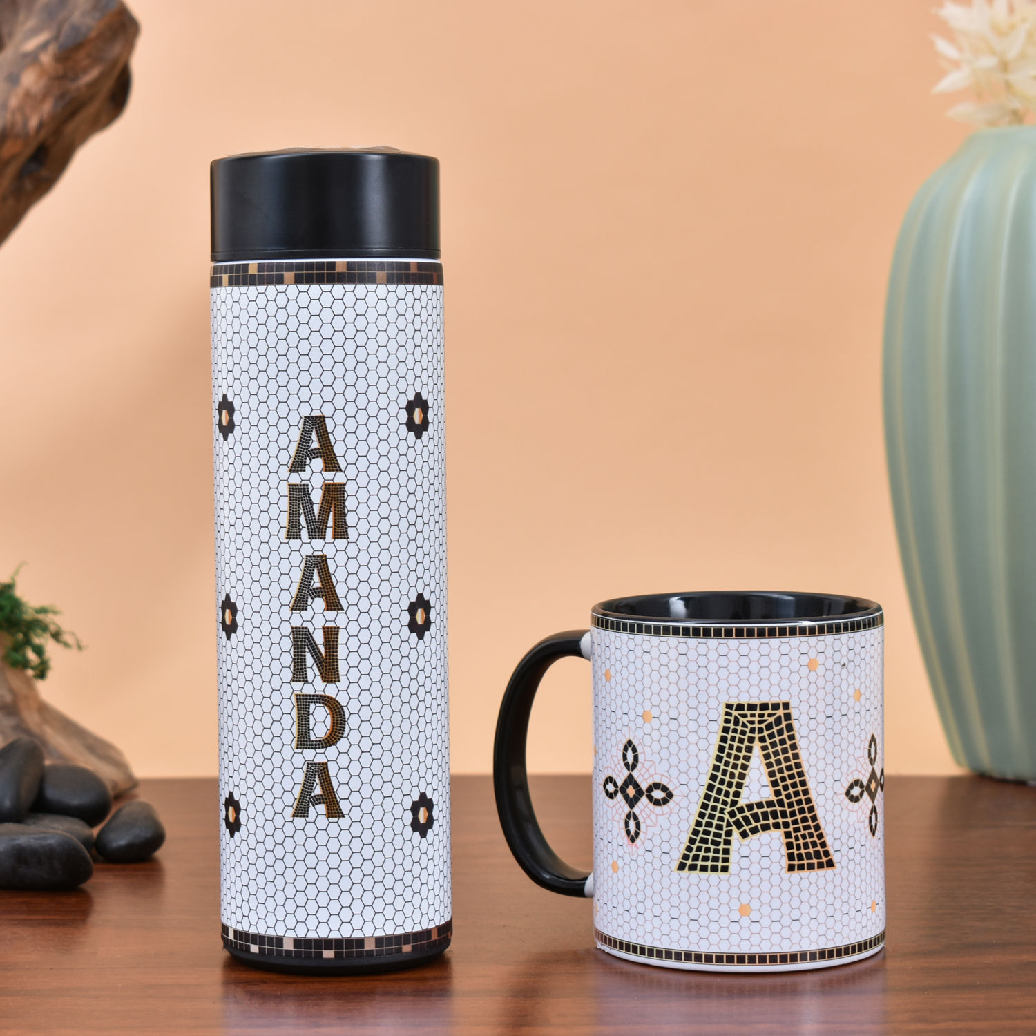 Order Personalised Mug And Bottle Combo Online | Same-Day Delivery UAE ...