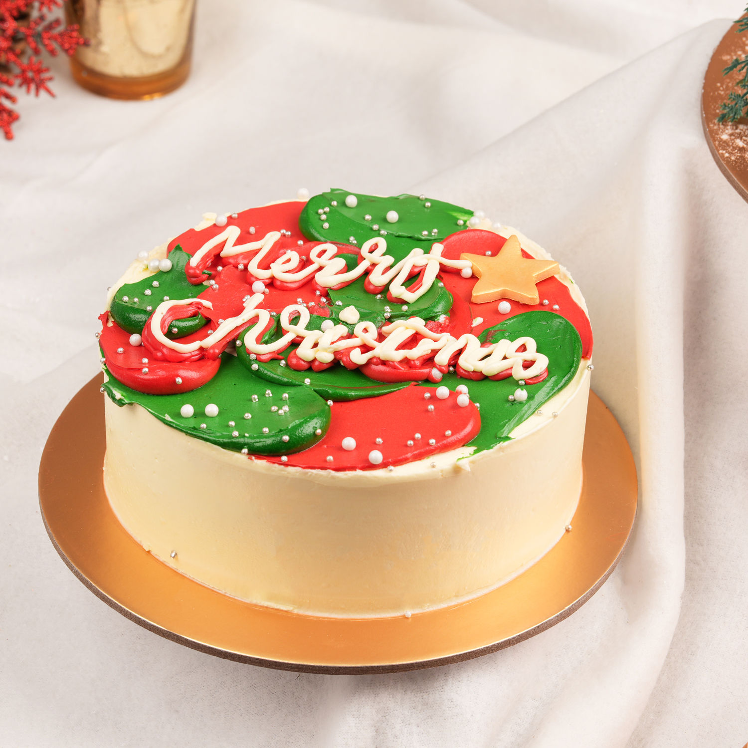 Order Merry Christmas Trio of Cakes Online | Same-Day Delivery UAE - Fnp.ae