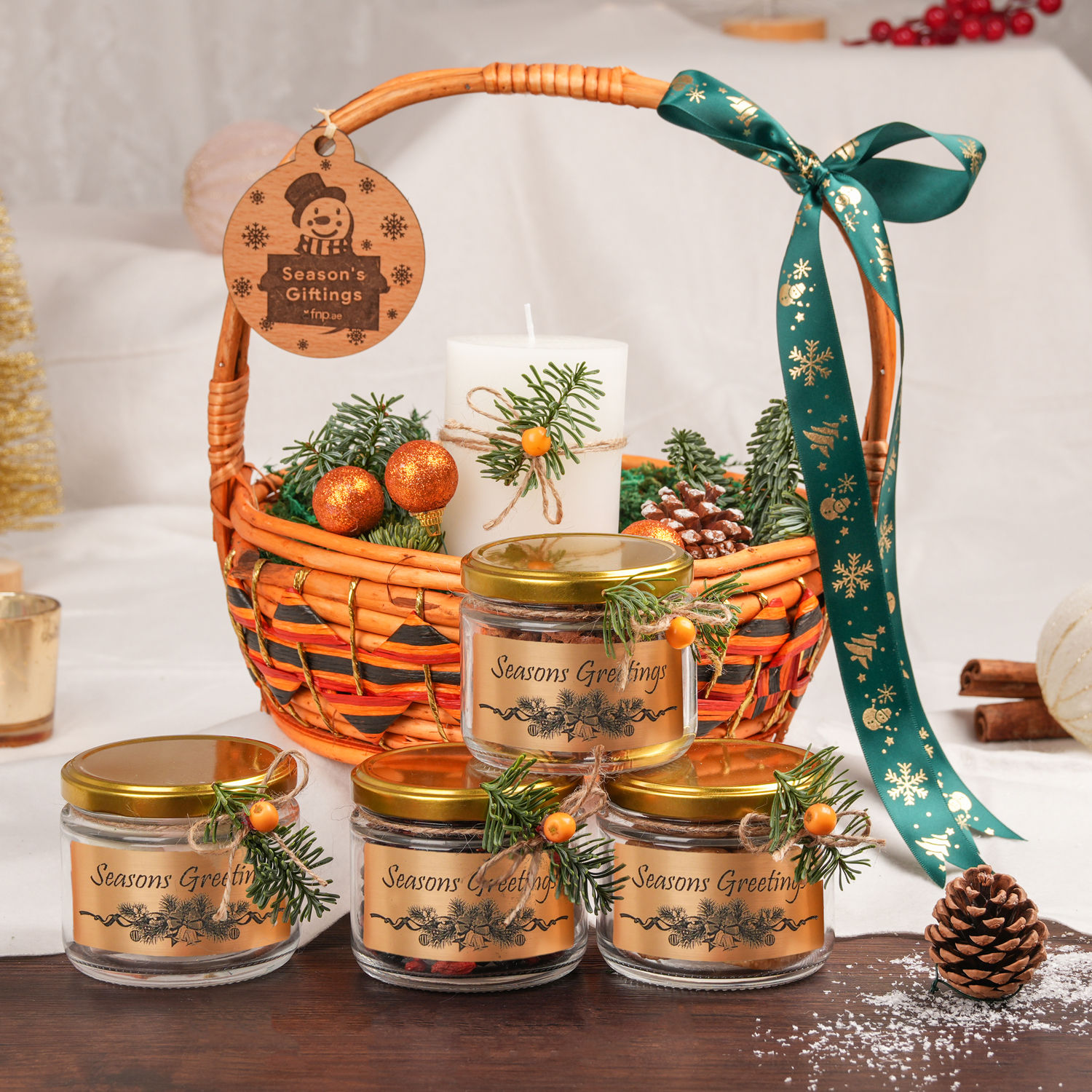 Order Seasons Greetings Basket Online | Same-Day Delivery UAE - Fnp.ae