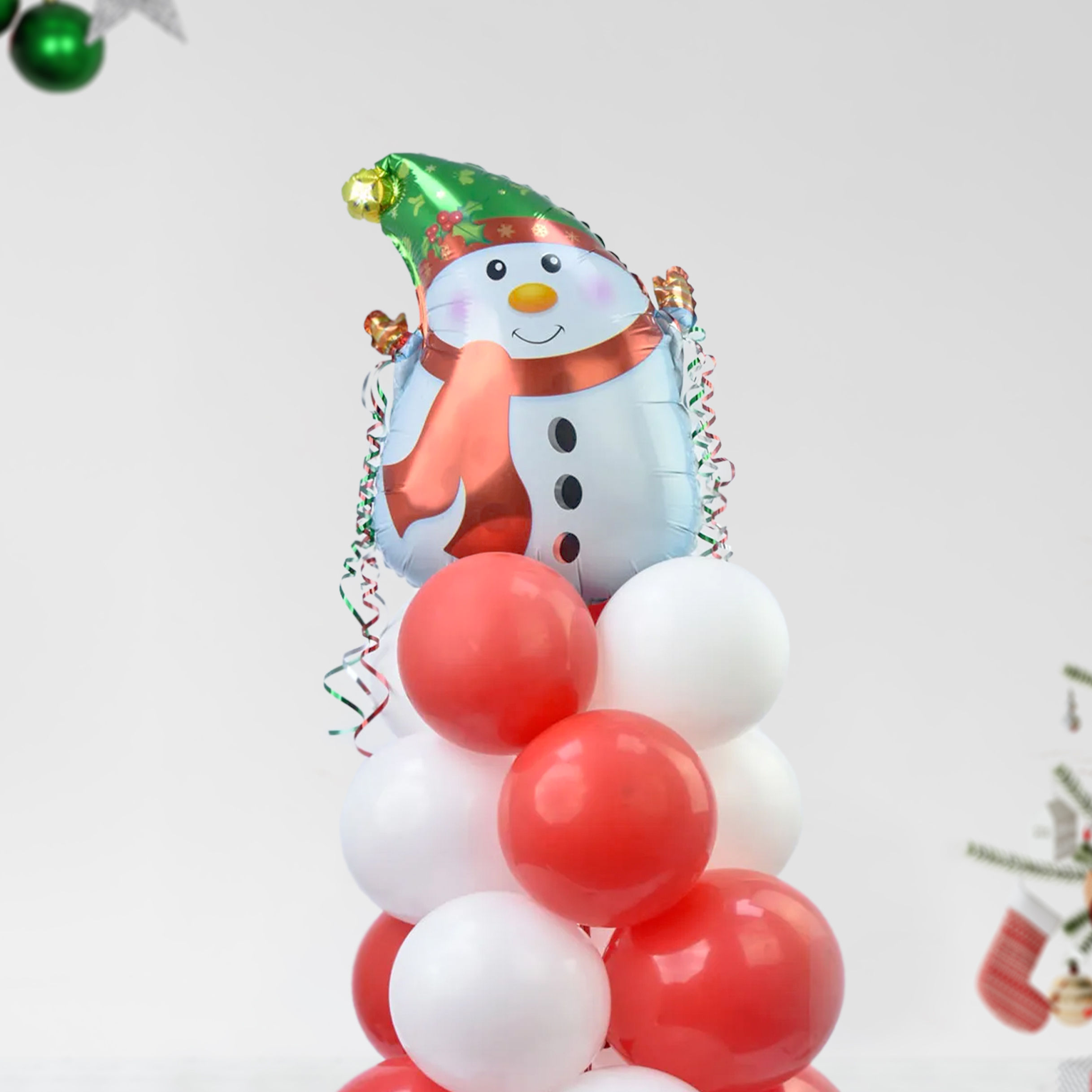 Order Snowman Balloon Pillar For Christmas Online | Same-Day Delivery ...