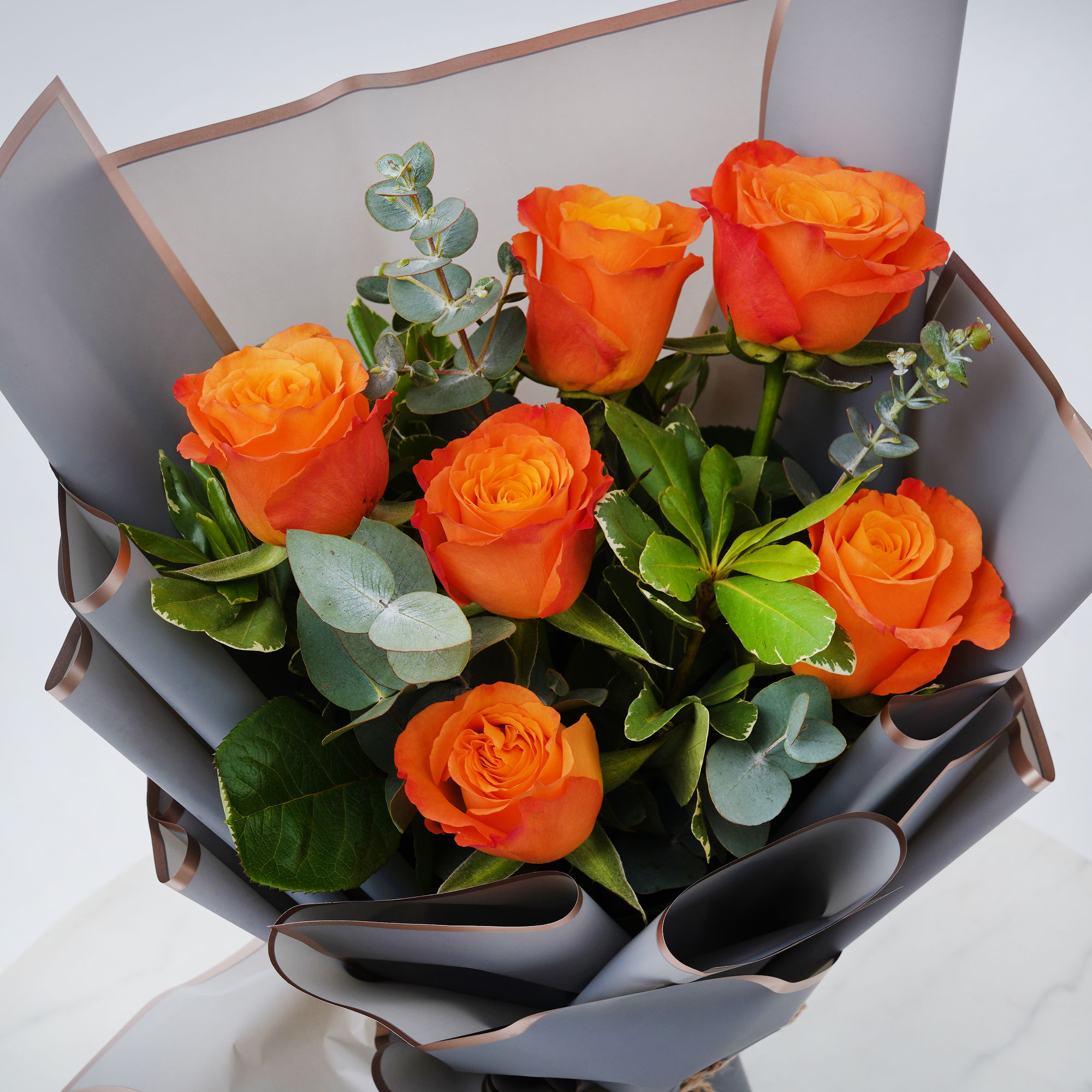 Order Bouquet Of Orange Roses Standard Online | Same-Day Delivery UAE ...