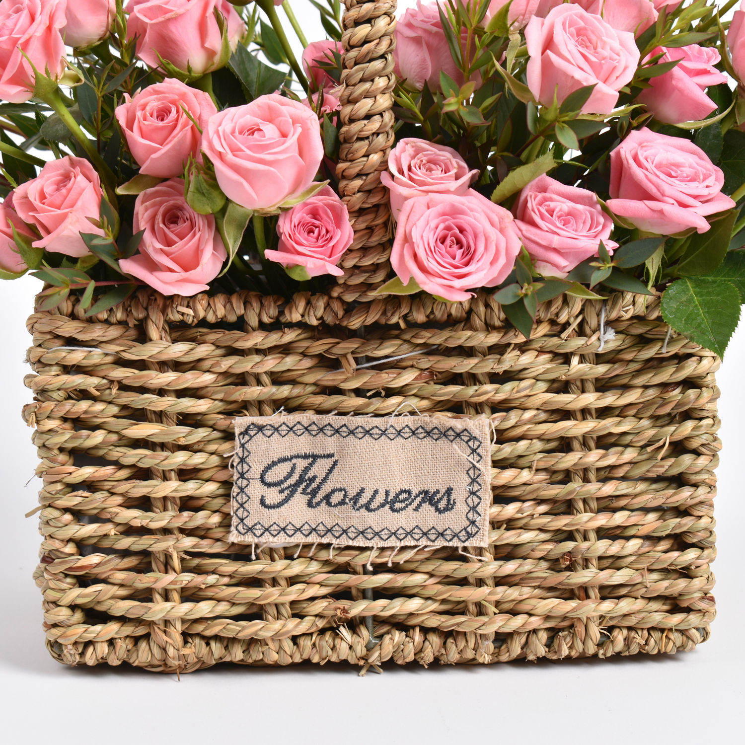 Order Pink Spray Roses in Small Basket Online | Same-Day Delivery UAE ...